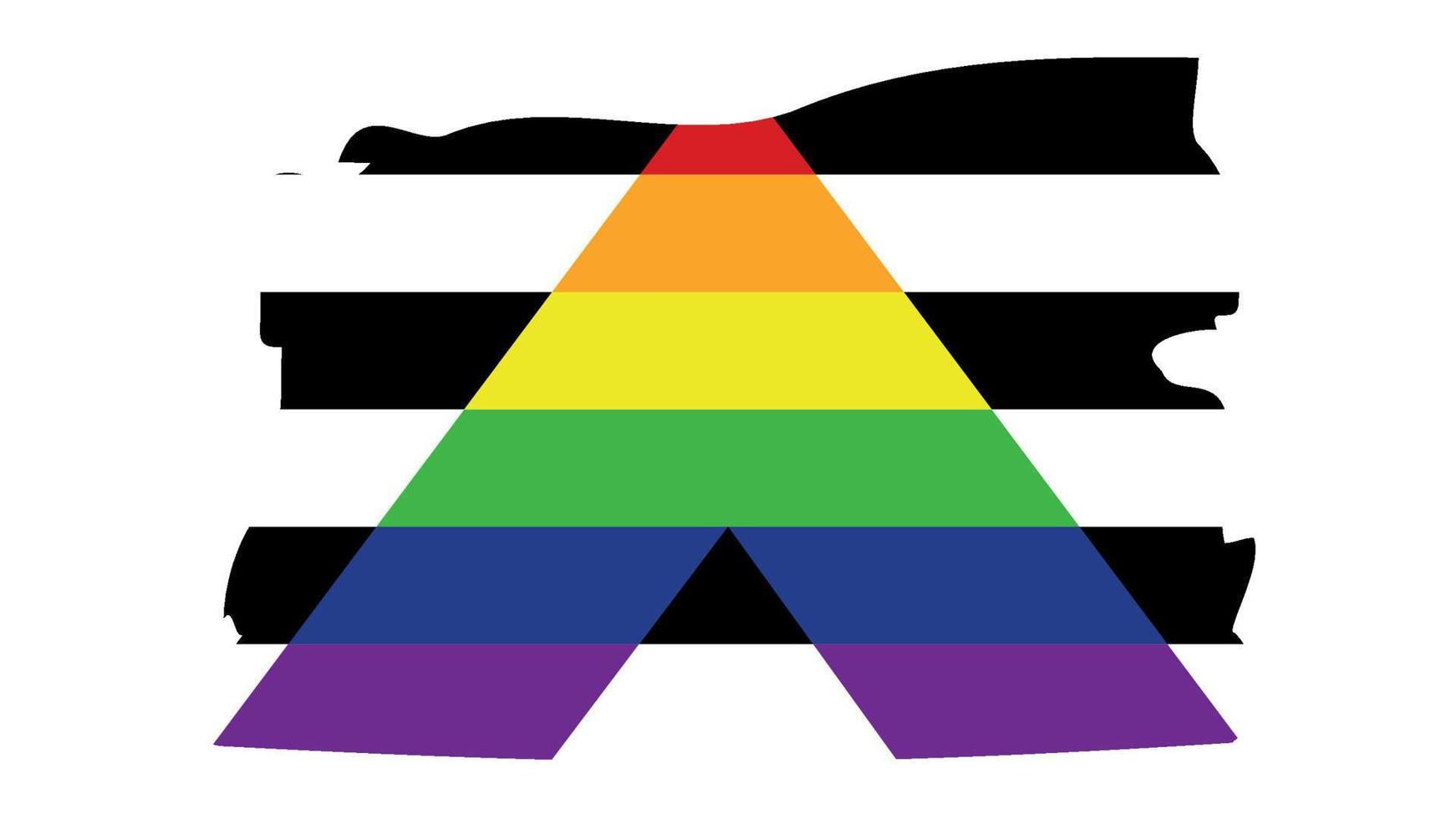 Straight Allies pride flag. LGBT community flag. 11481235 Vector Art at ...
