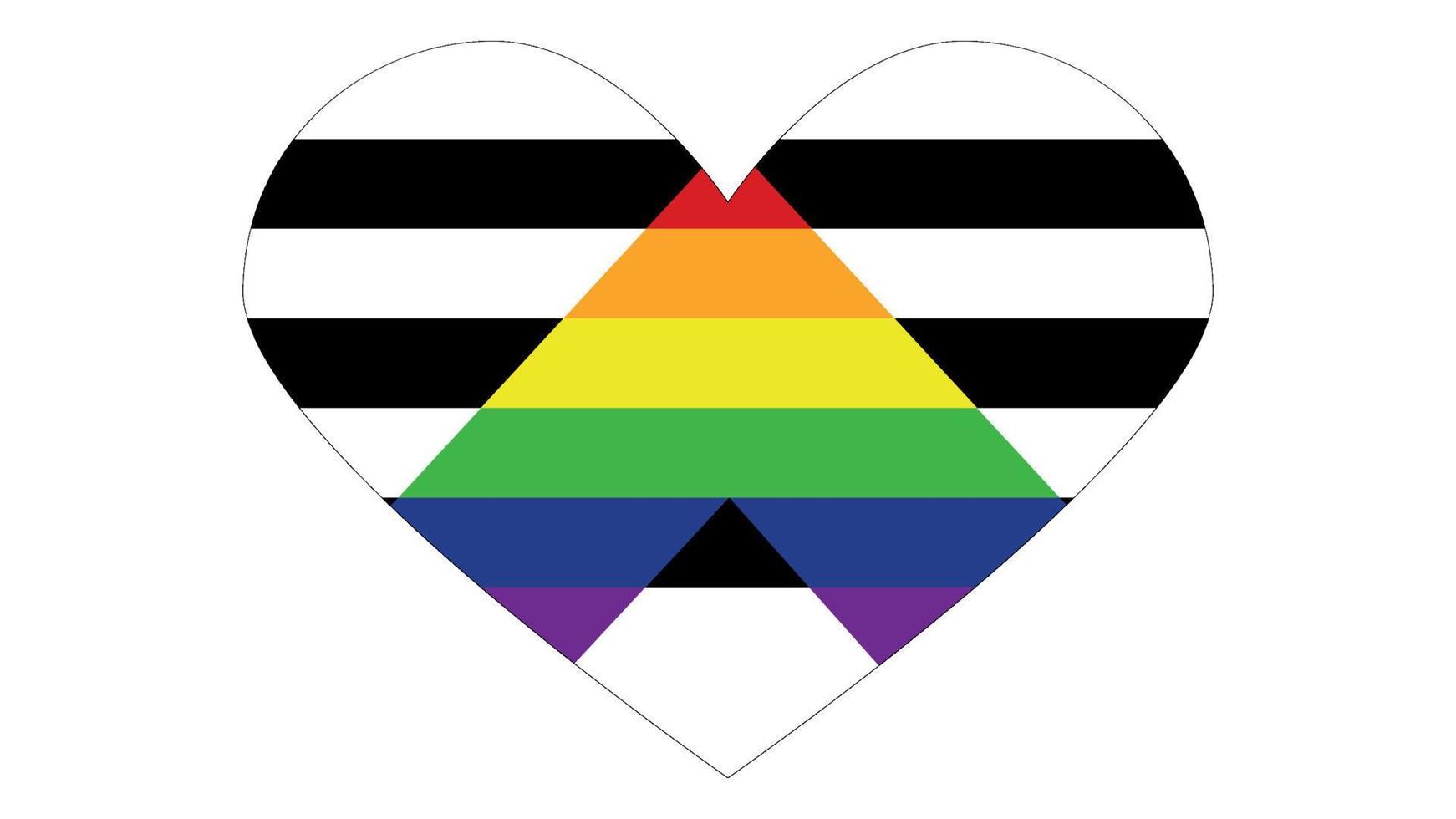 Straight Allies pride flag. LGBT community flag. 11481249 Vector Art at ...