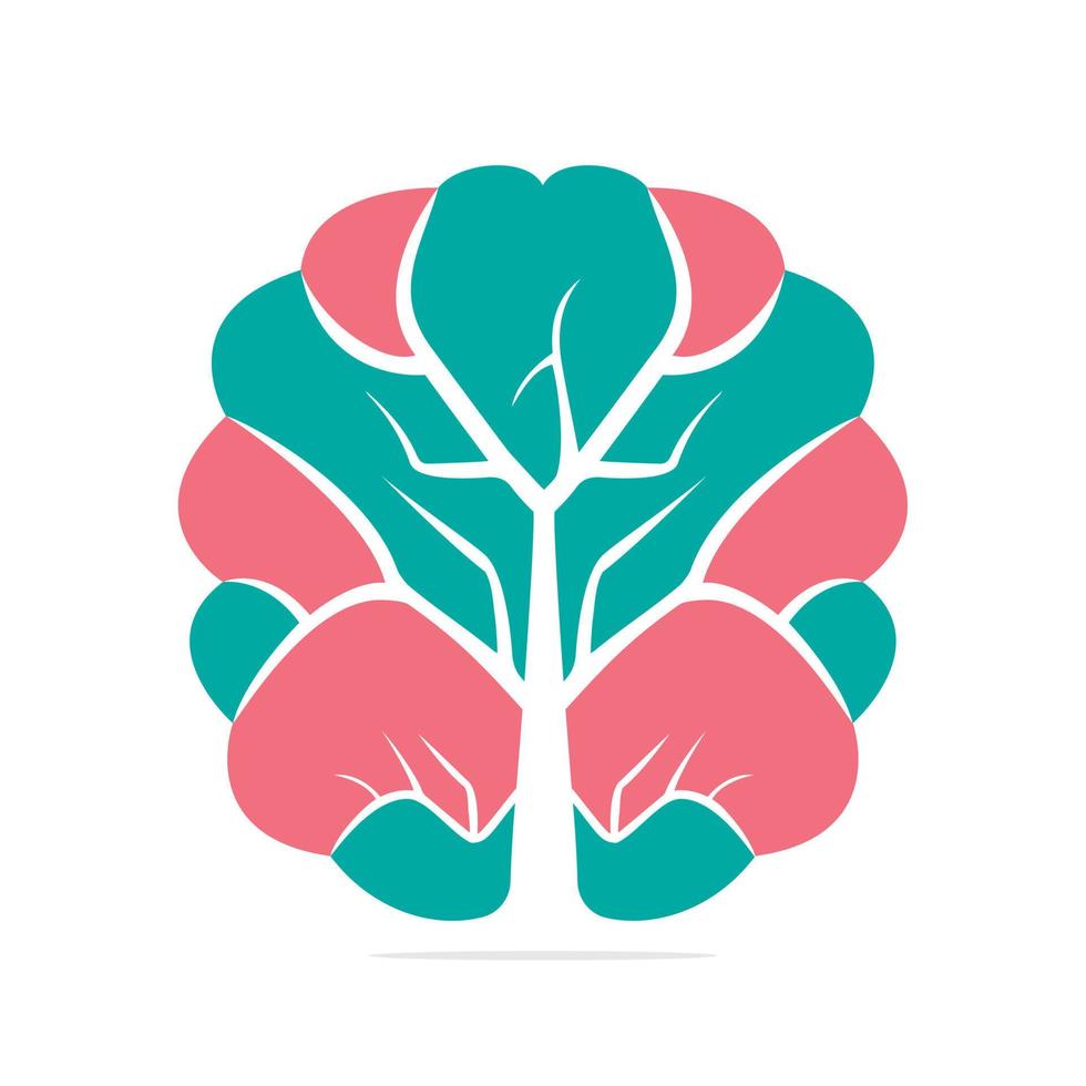 Modern brain tree logo design. Tree growth on brain educational logo ... Modern brain tree logo design. Tree growth on brain educational logo ...