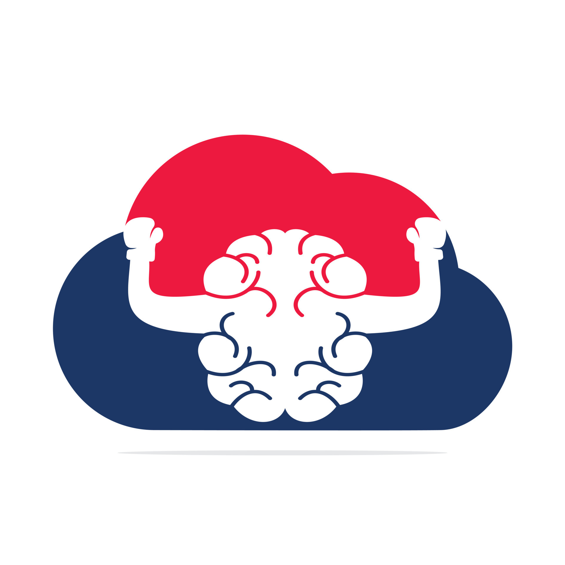 Boxing brain in cloud shape logo concept design. Cloud brain logo vector design. 11482828 Vector ...