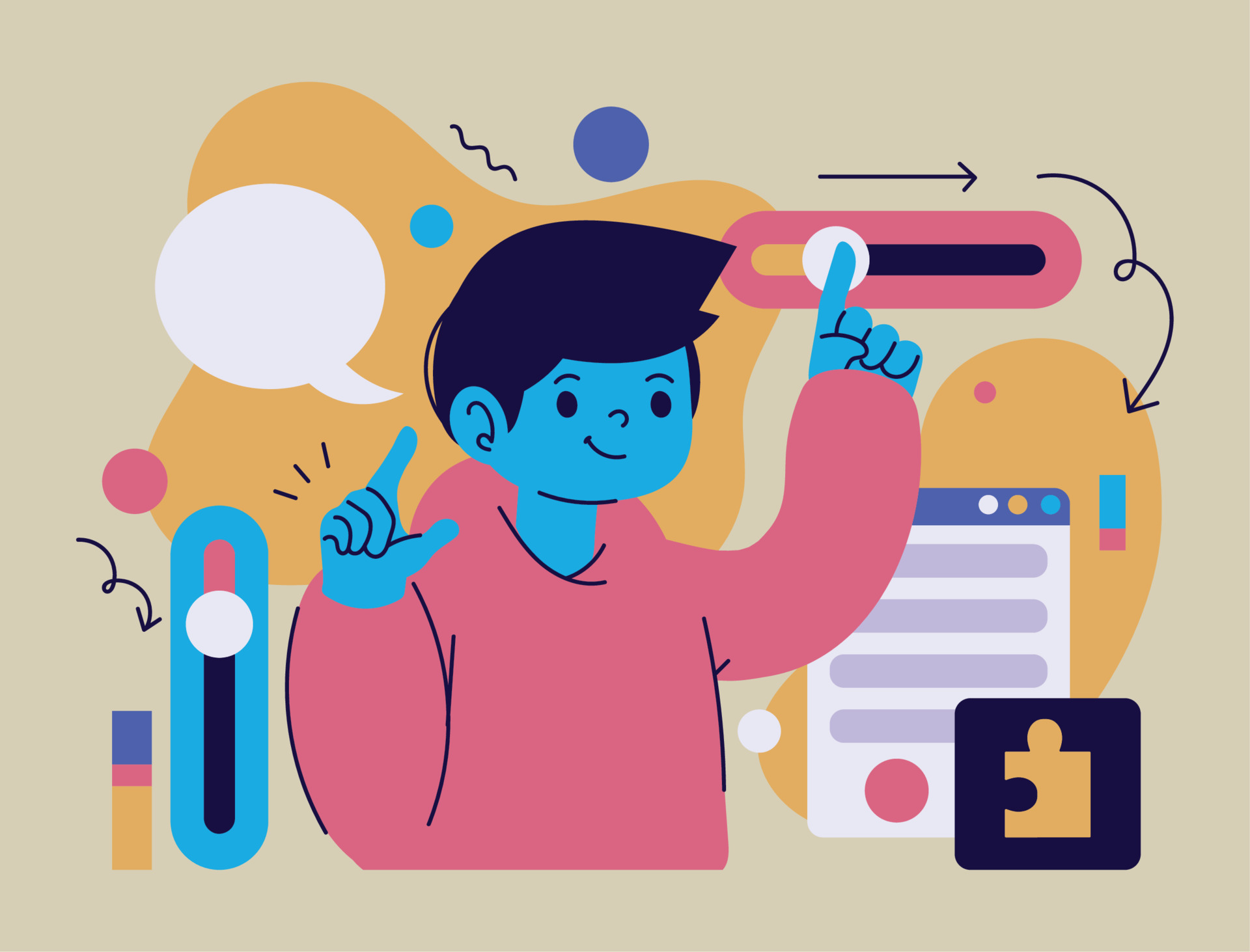 developer guy working 11483099 Vector Art at Vecteezy