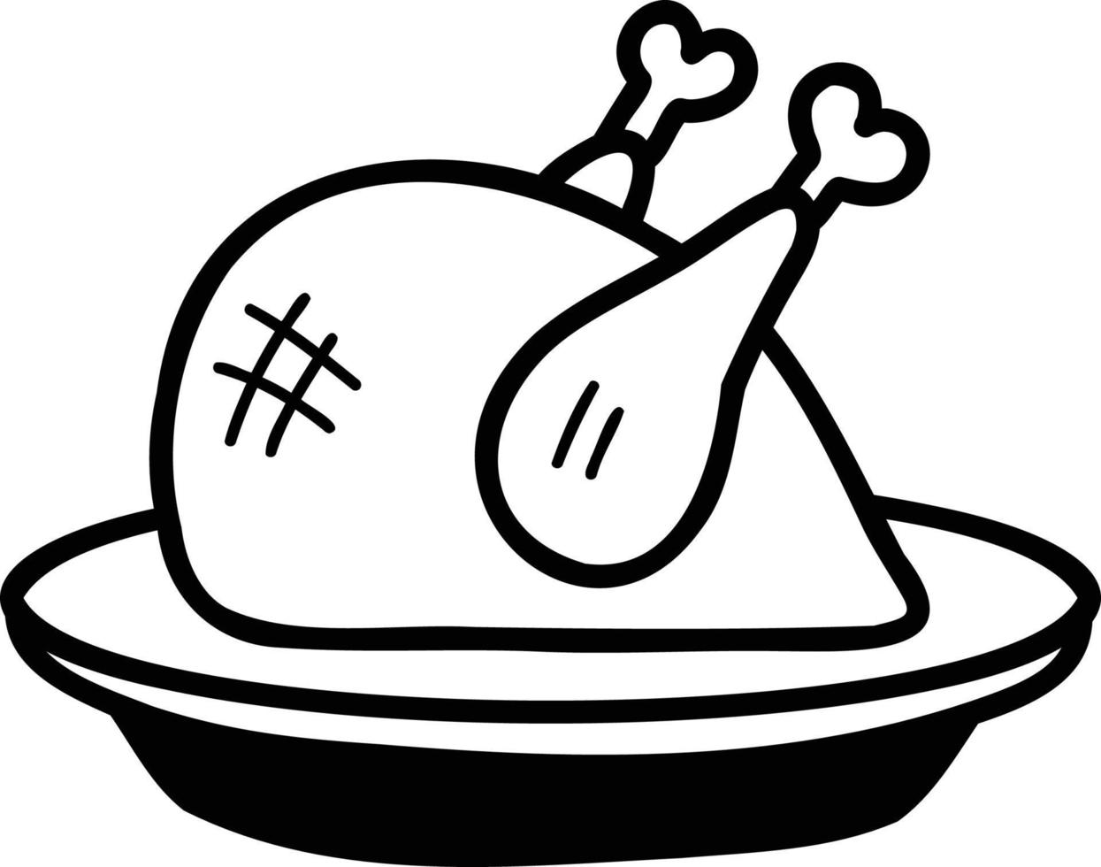 dibujado a mano ilustración de pavo de acción de gracias 11484878 ...