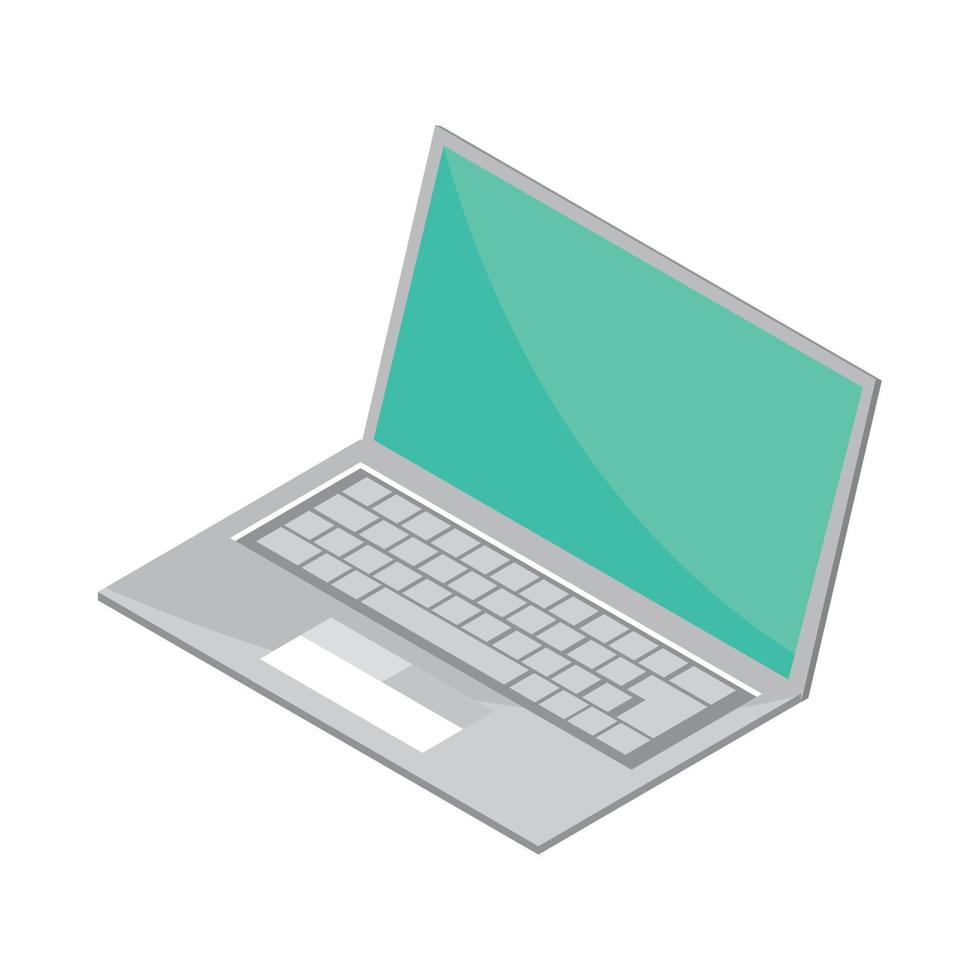 isometric laptop computer 11485083 Vector Art at Vecteezy