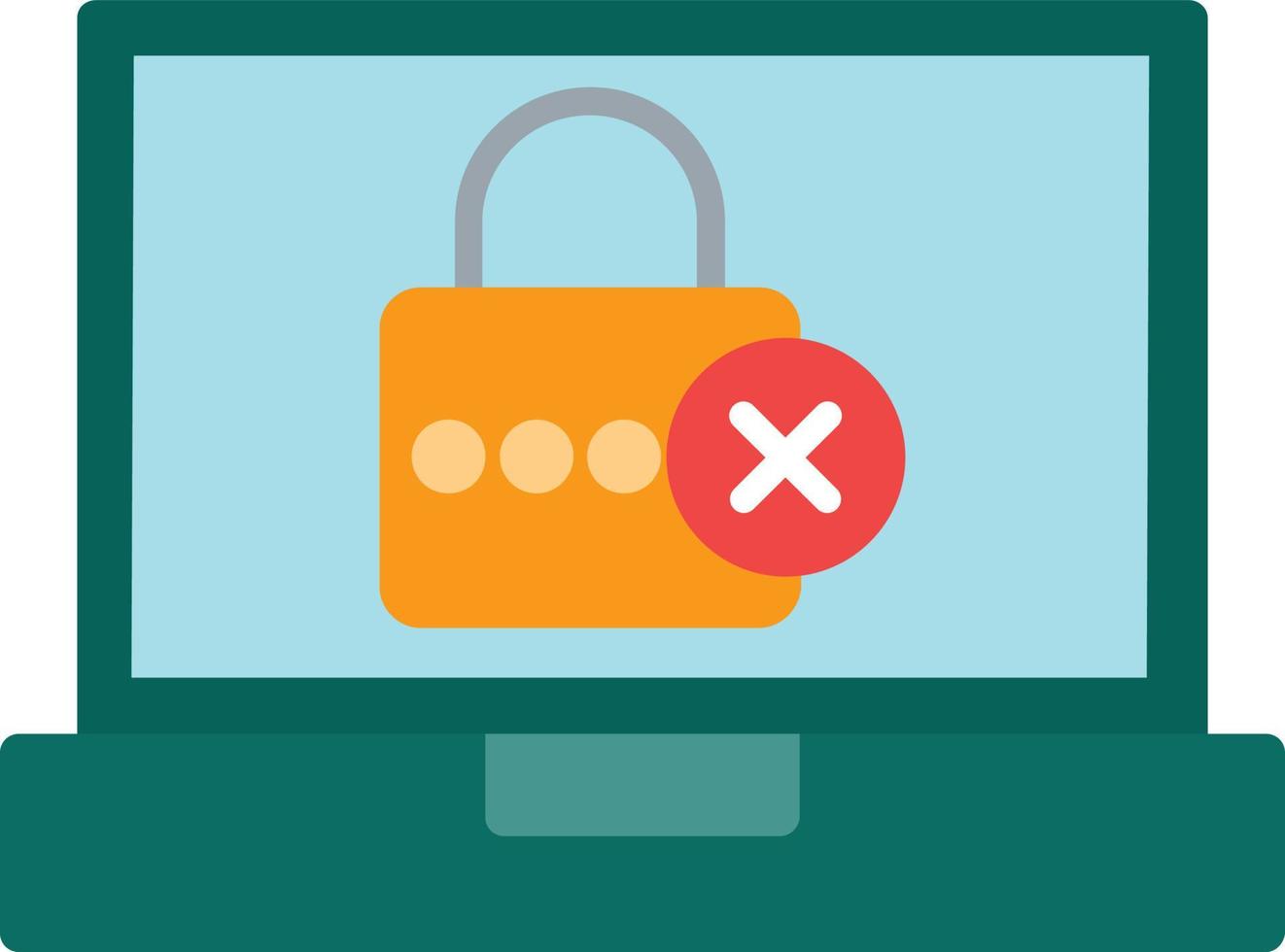Wrong Password Flat Icon 11485421 Vector Art At Vecteezy