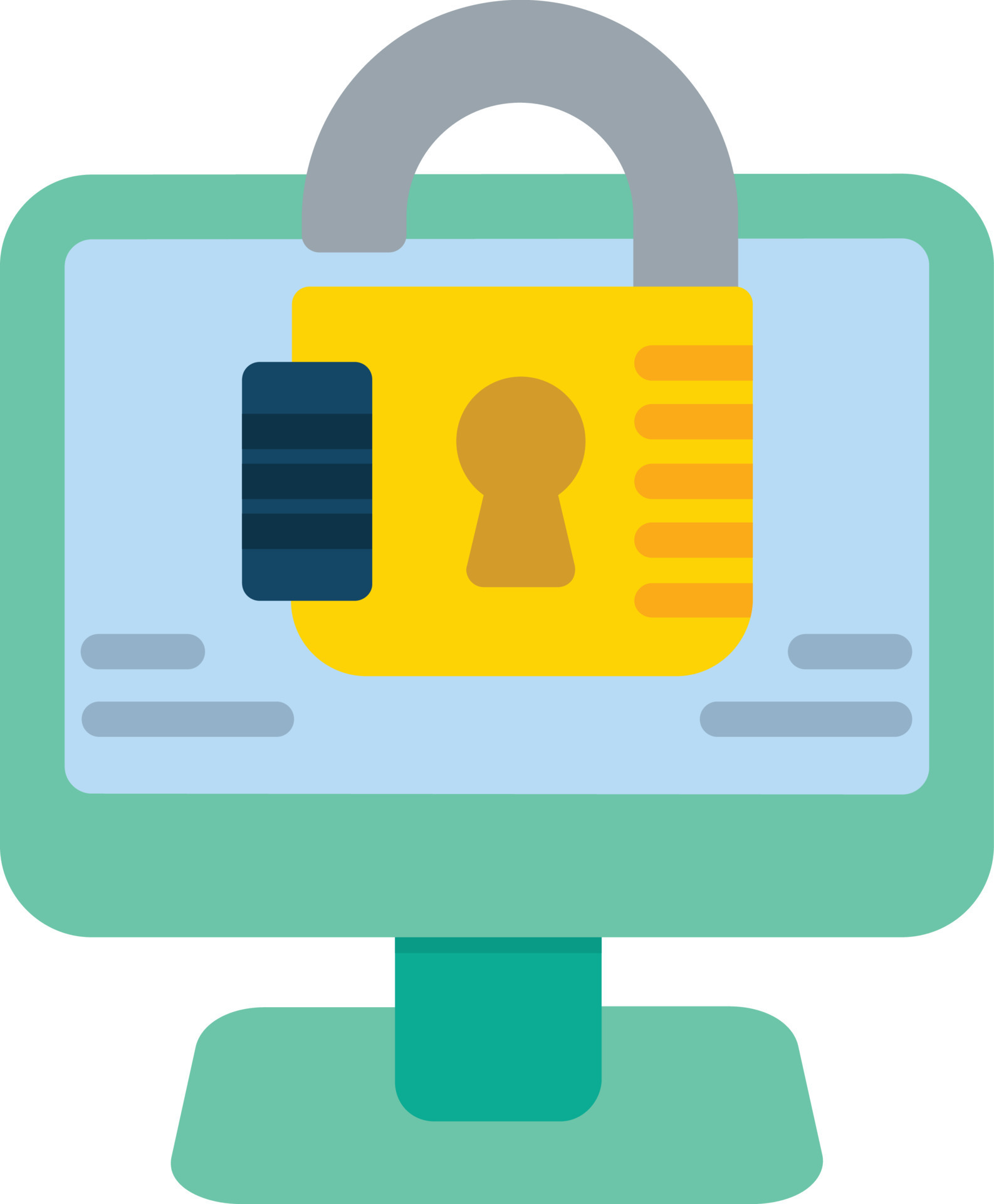 Security Flat Icon 11486180 Vector Art At Vecteezy