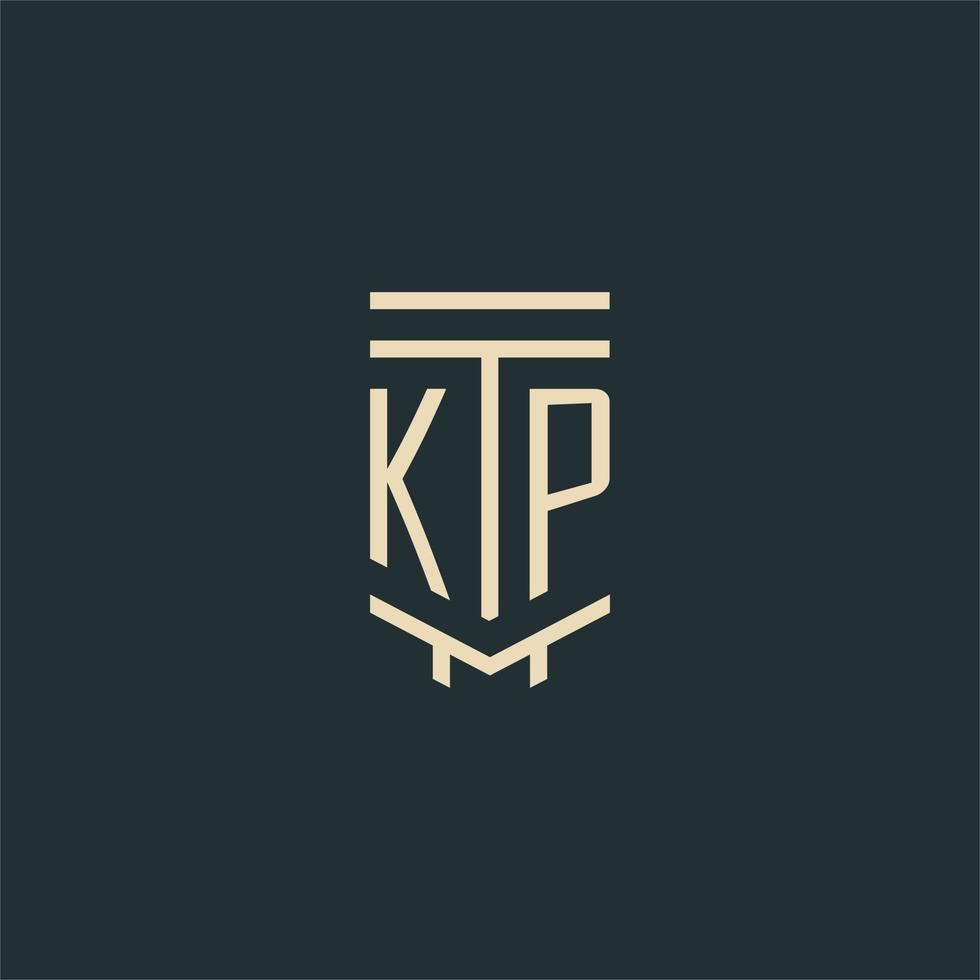 KP initial monogram with simple line art pillar logo designs 11488970 ... KP initial monogram with simple line art pillar logo designs 11488970 ...