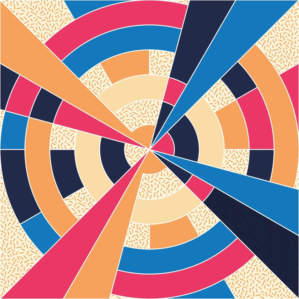Abstract Geometric Mosaic Pattern Vector Art Geometric Patterned Design