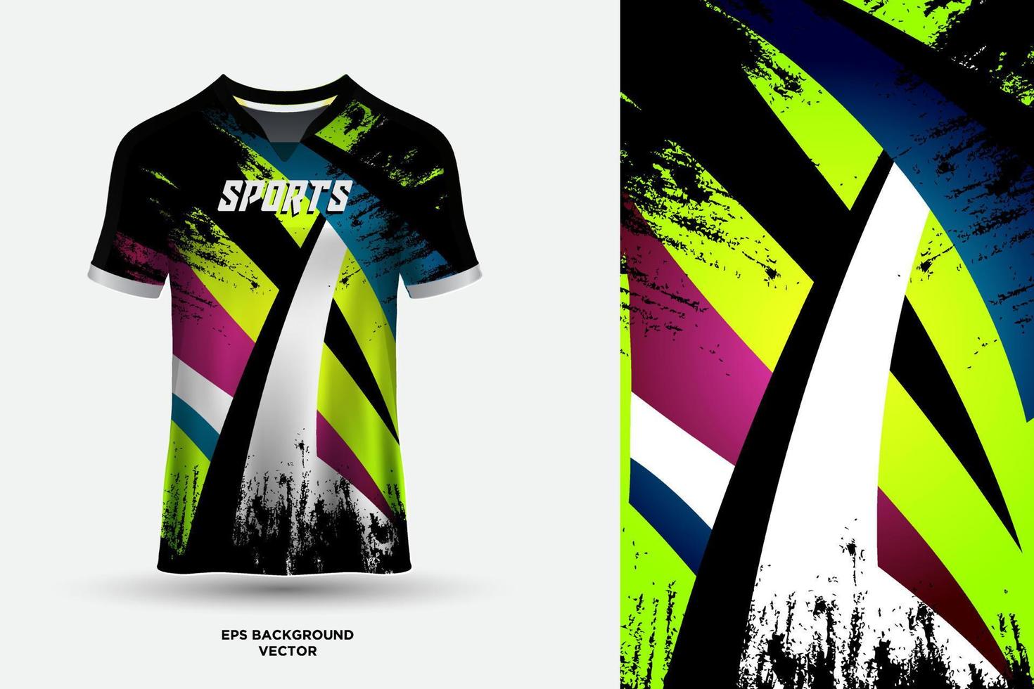 Futuristic T Shirt Jersey Design Suitable For Sports Racing Soccer