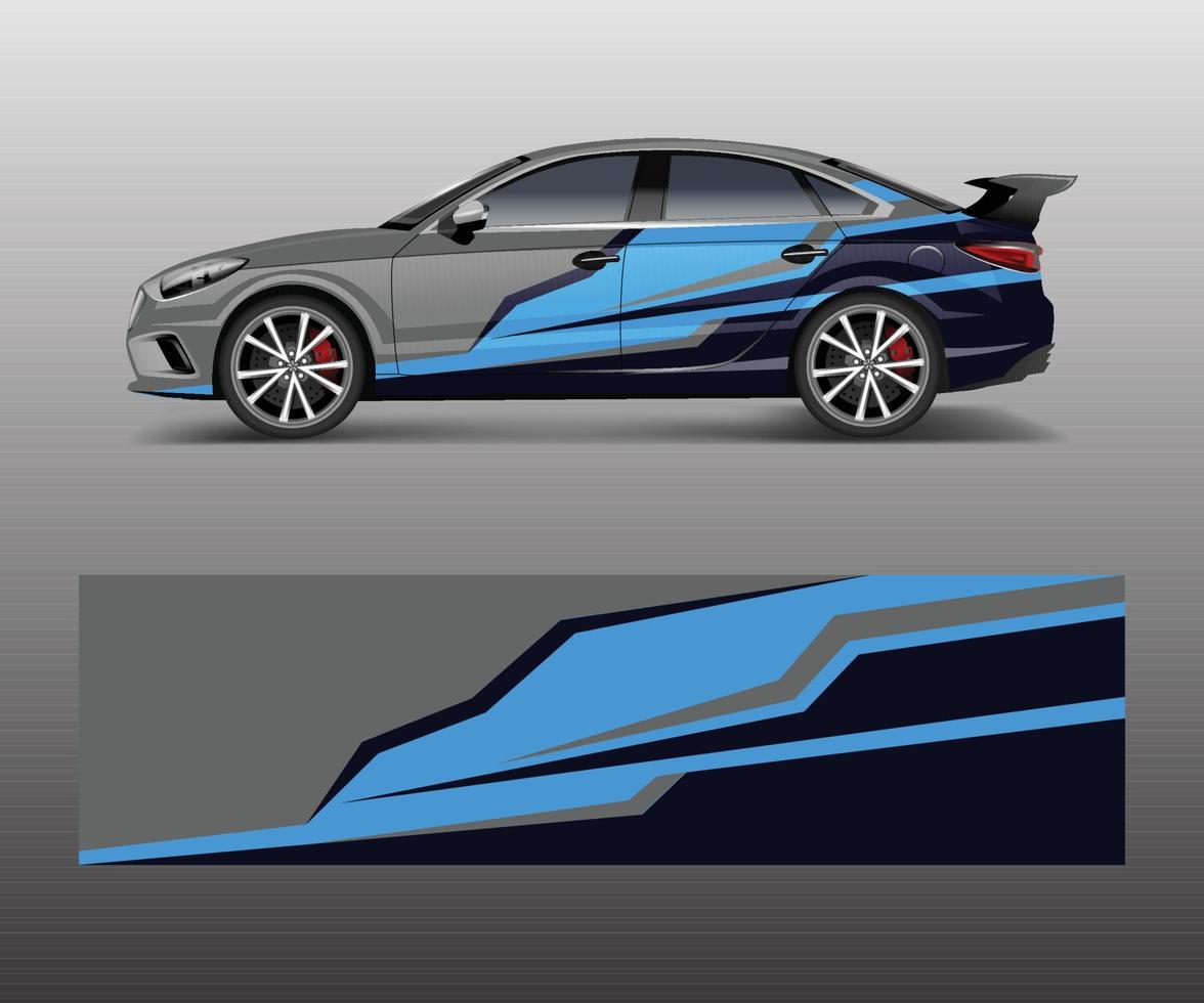 Abstract Stripe For Racing Car Wrap, Sticker, And Decal Design Vector