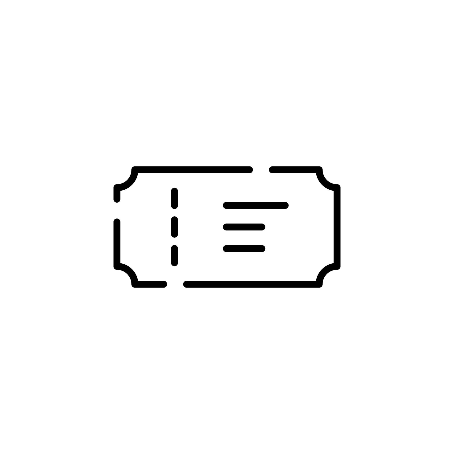 Ticket Pass Event Voucher Dotted Line Icon Vector Illustration Logo Template Suitable For
