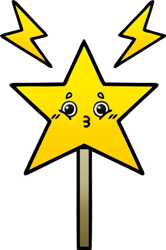 gradient shaded cartoon magic wand 11504886 Vector Art at Vecteezy gradient shaded cartoon magic wand 11504886 Vector Art at Vecteezy