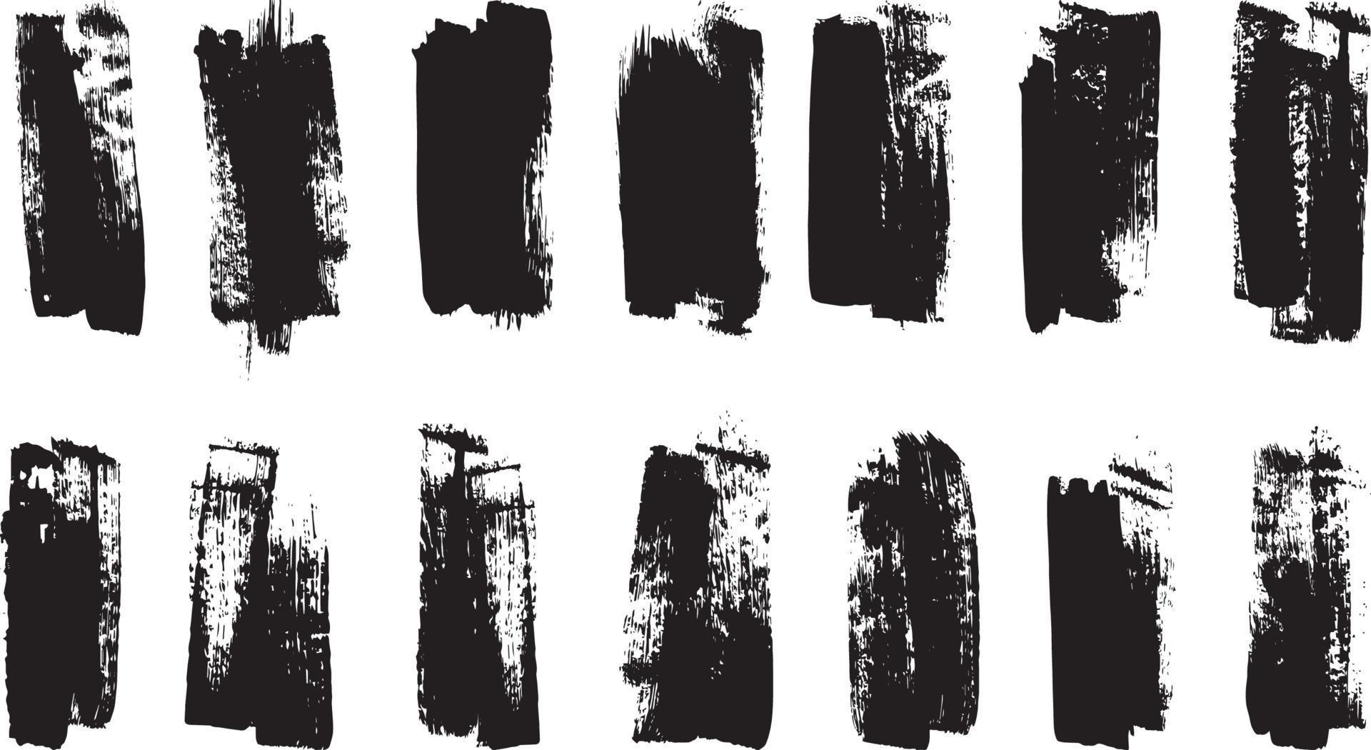 Set of grunge paint brush strokes 11505518 Vector Art at Vecteezy