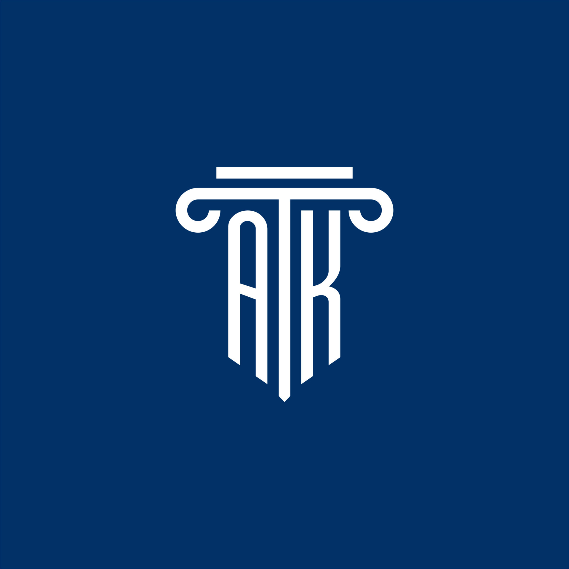 AK initial logo monogram with simple pillar icon 11506499 Vector Art at ... AK initial logo monogram with simple pillar icon 11506499 Vector Art at ...