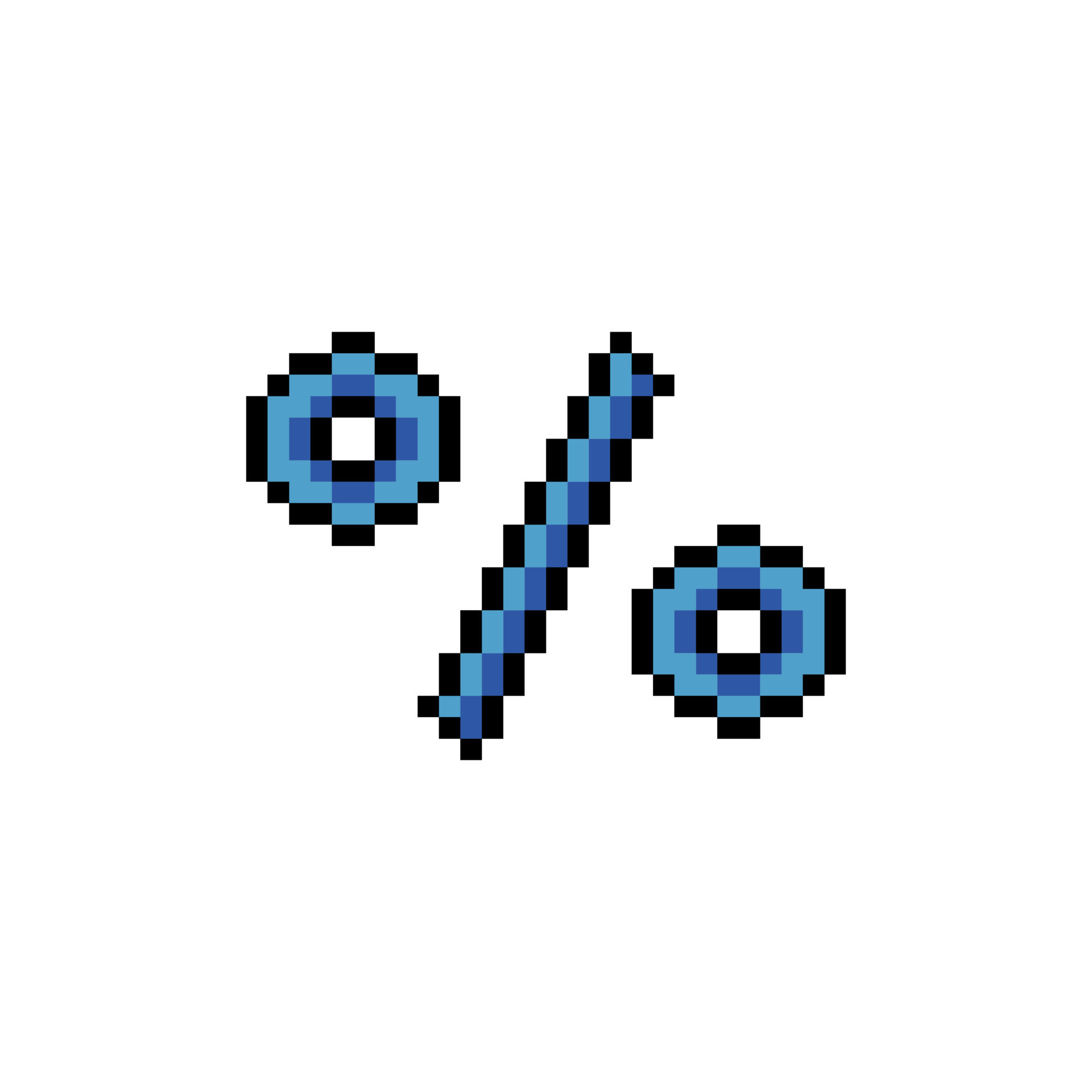 Percentage icon with pixel art on white background 11508041 Vector Art at Vecteezy