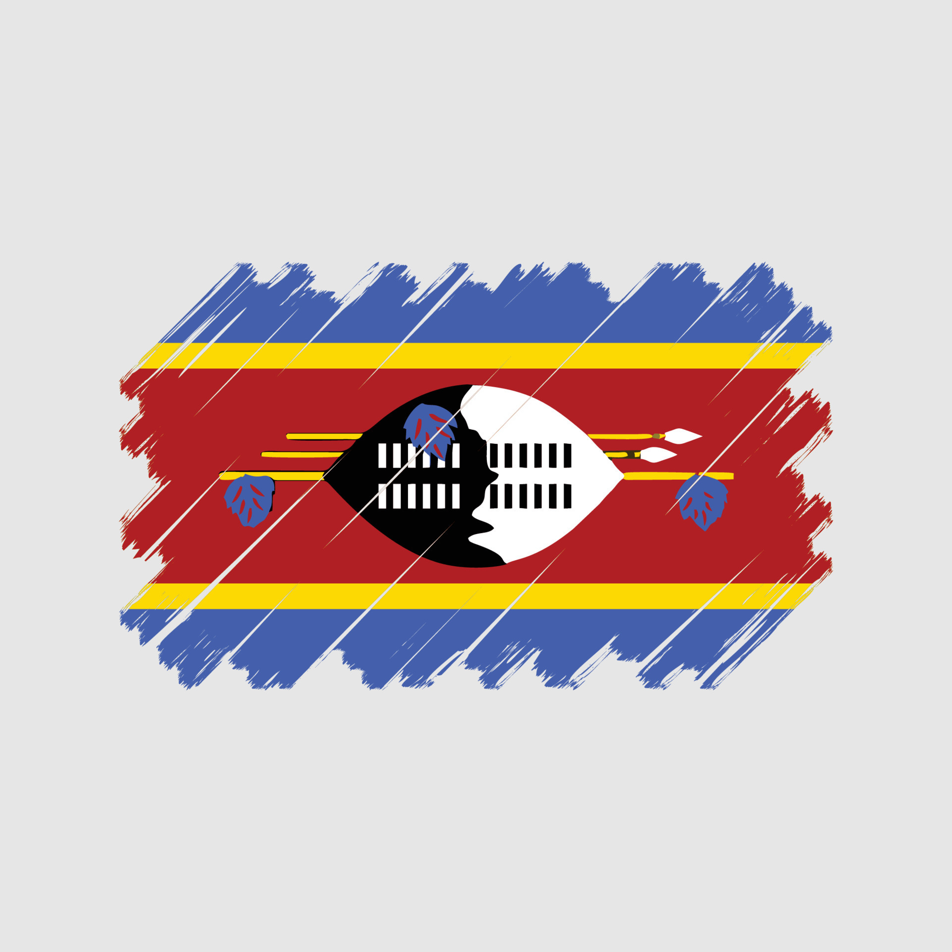 Swaziland Flag Vector National Flag 11509842 Vector Art At Vecteezy
