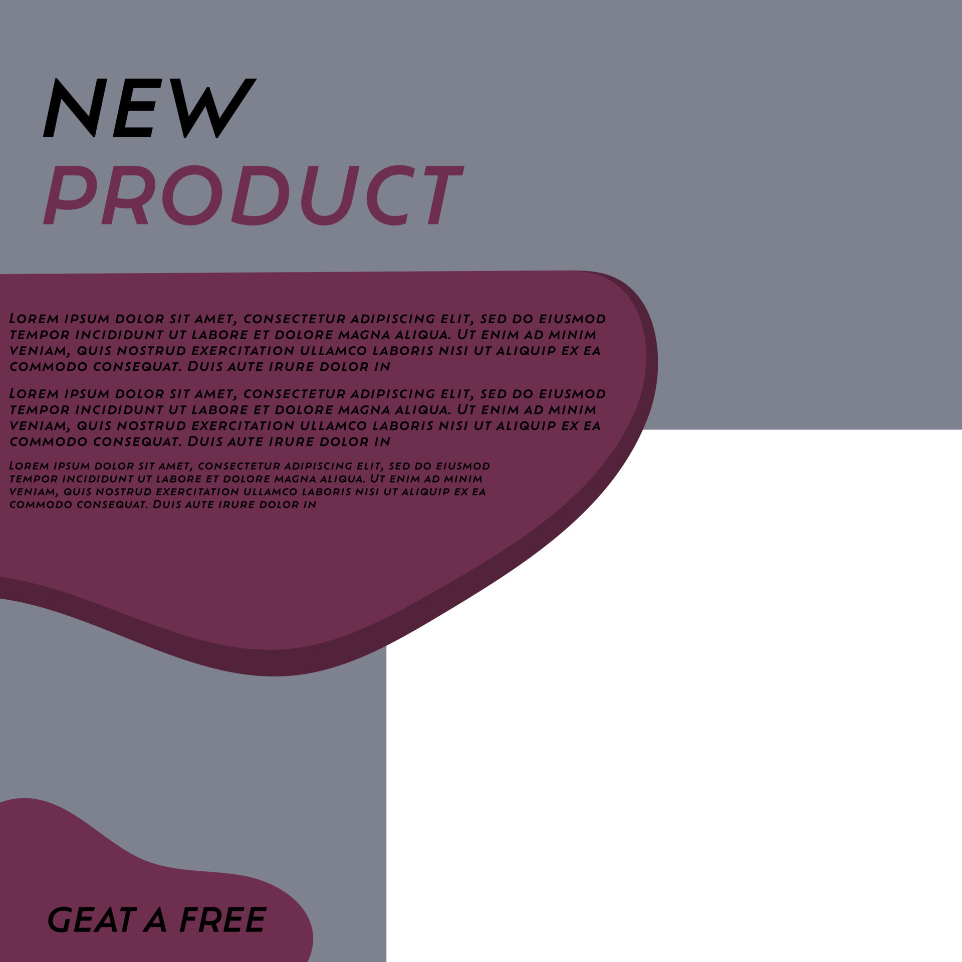 A collection of editable square promotional banner templates. with an ...