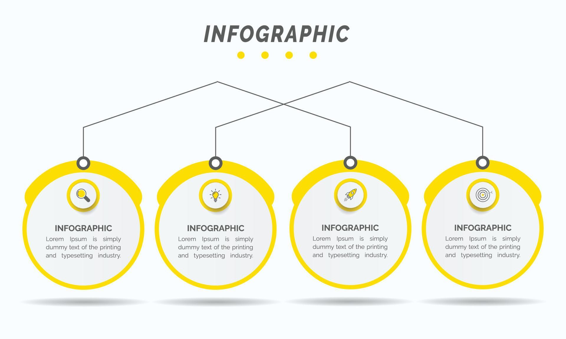 Business data visualization. Process chart. Abstract elements of graph ...