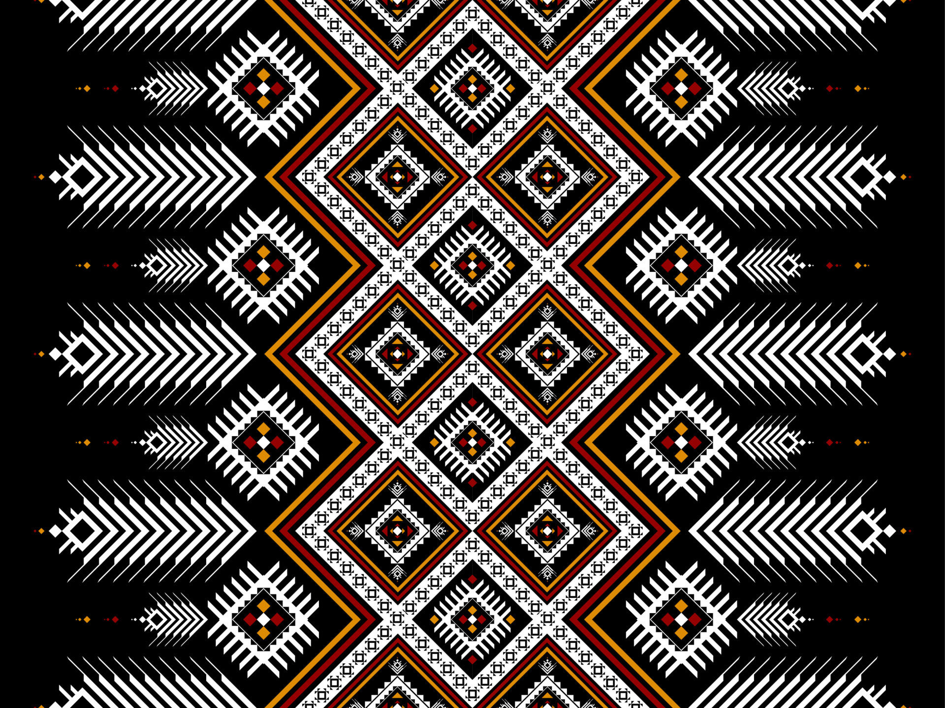 Aztec Ethnic Pattern Art Geometric Seamless Pattern In Tribal