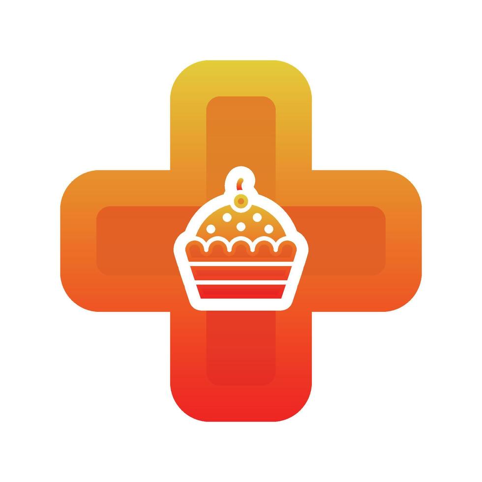 cupcake medical logo gradient design template icon element 11512110 Vector Art at Vecteezy