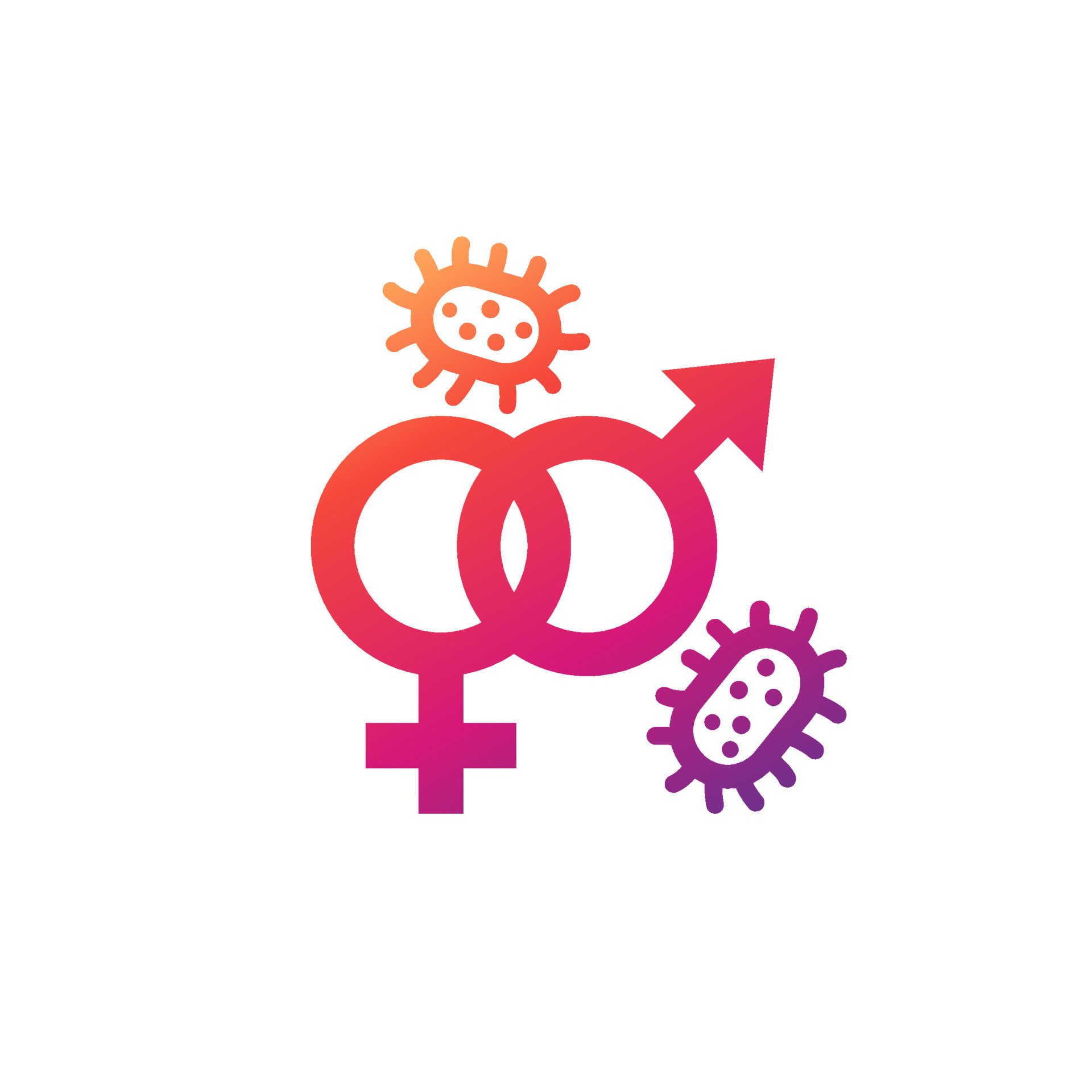 Icono De Enfermedad De Transmisión Sexual En Blanco 11512539 Vector En