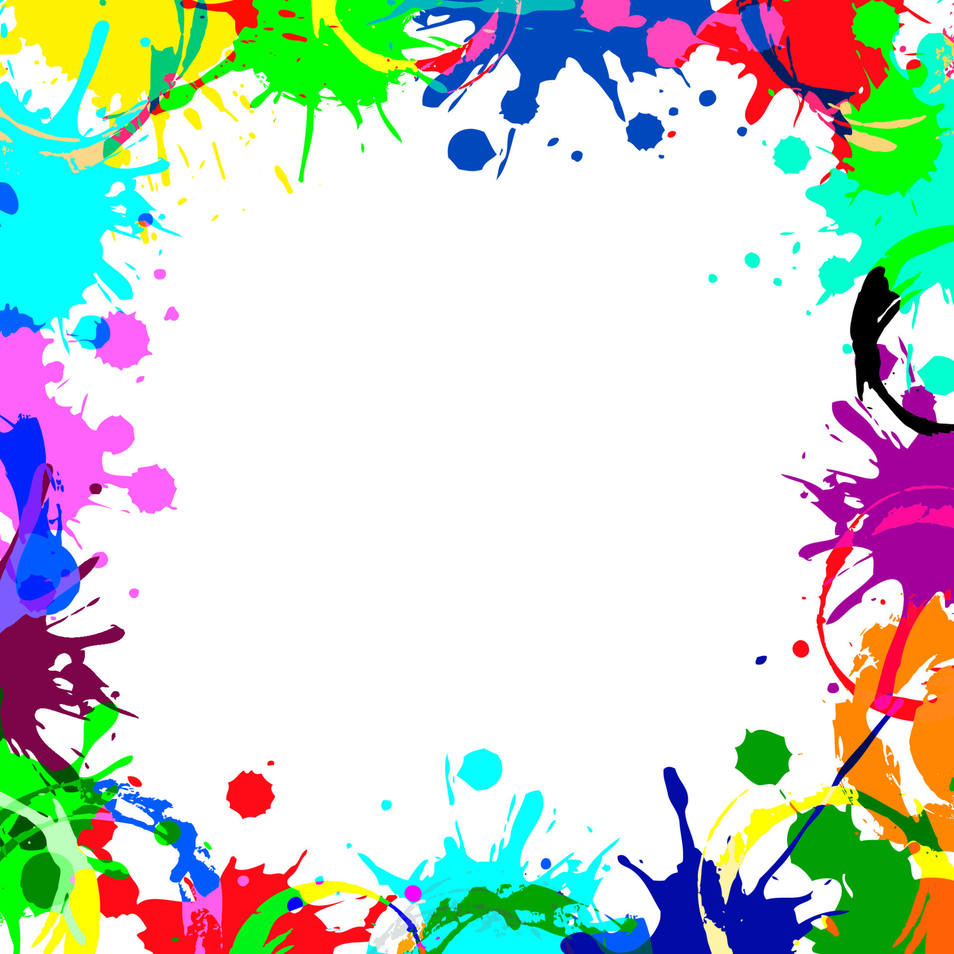 marco vacío abstracto vectorial de manchas de tinta de color. fondo de ... marco vacío abstracto vectorial de manchas de tinta de color. fondo de ...