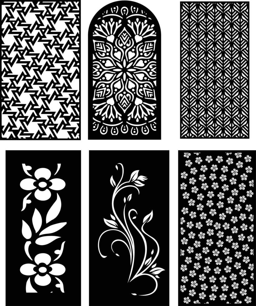 Jali Design For Graphic And Cncrouter Geometric Laser Cutting Vector Pattern 11512880 Vector