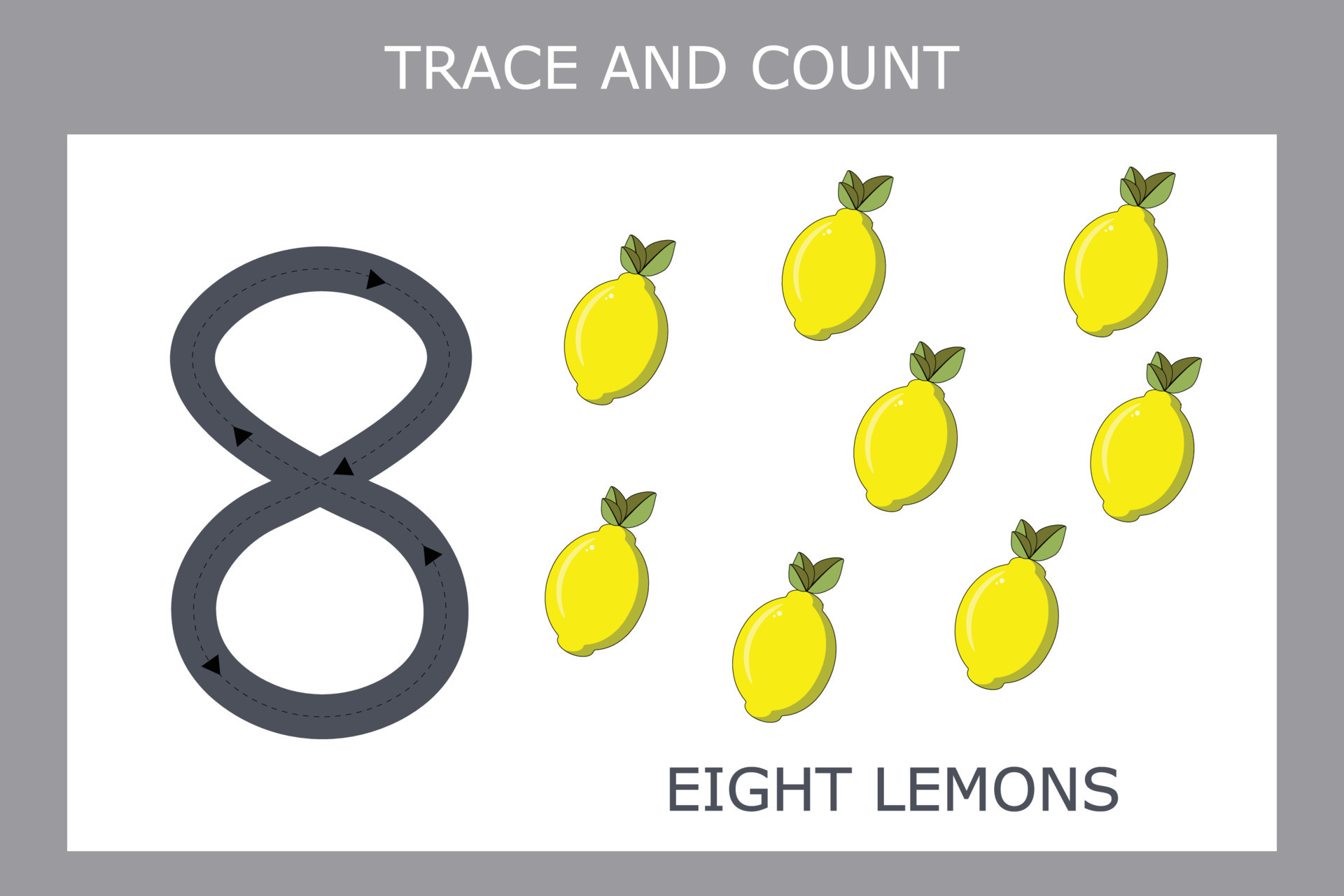 Number training write and count numbers. Exercises handwriting practice ...