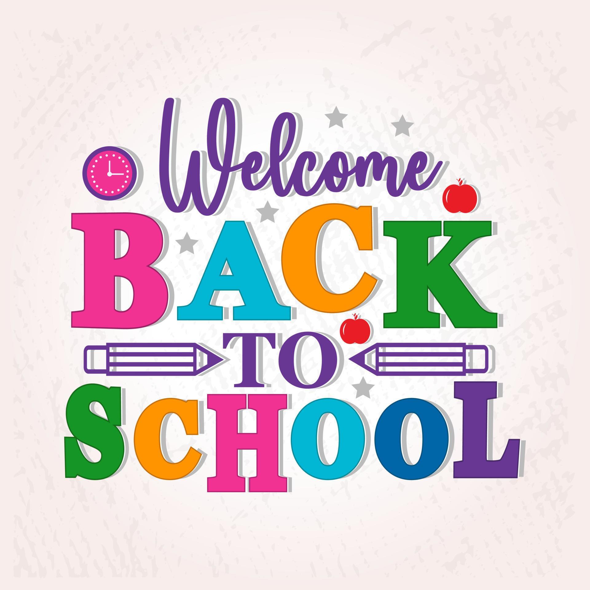 Welcome Back to school editable text effect typography vector ...