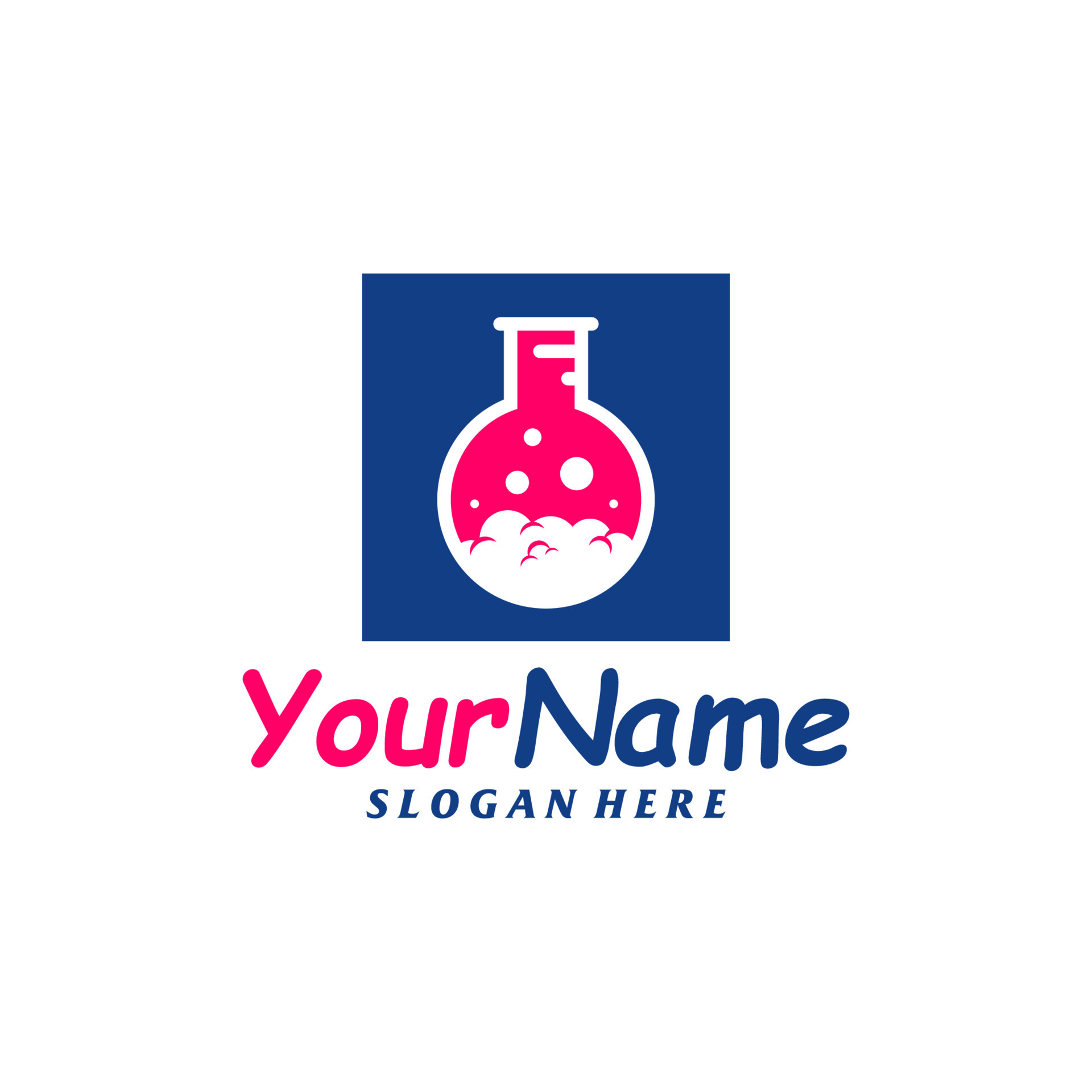 plantilla de diseño de logotipo de laboratorio. vector de concepto de ...