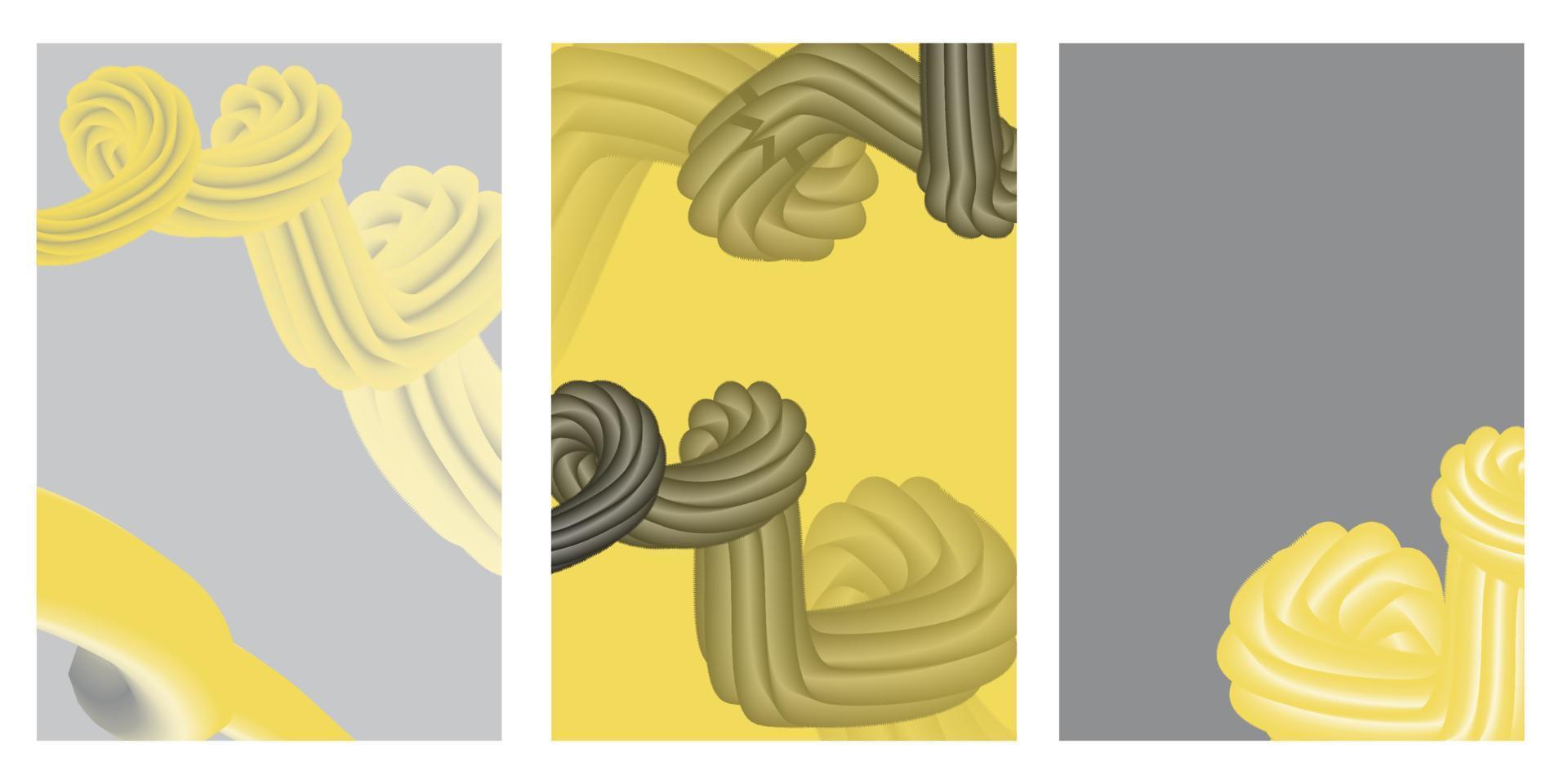 Fluid Color Flyer Templates Abstract Liquid Shapes Composition Modern Vector Graphic Design