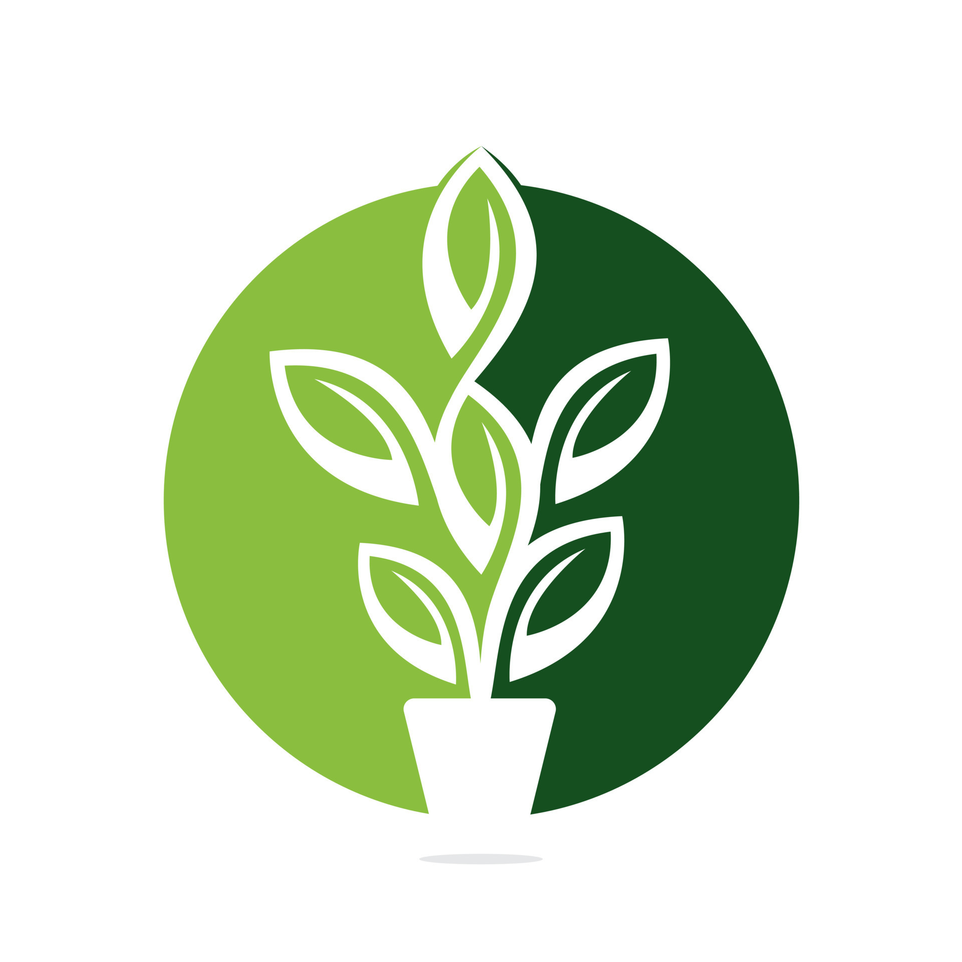 Flowers Pot And Plant Pot Vector Illustration Design Green Tree On Pot