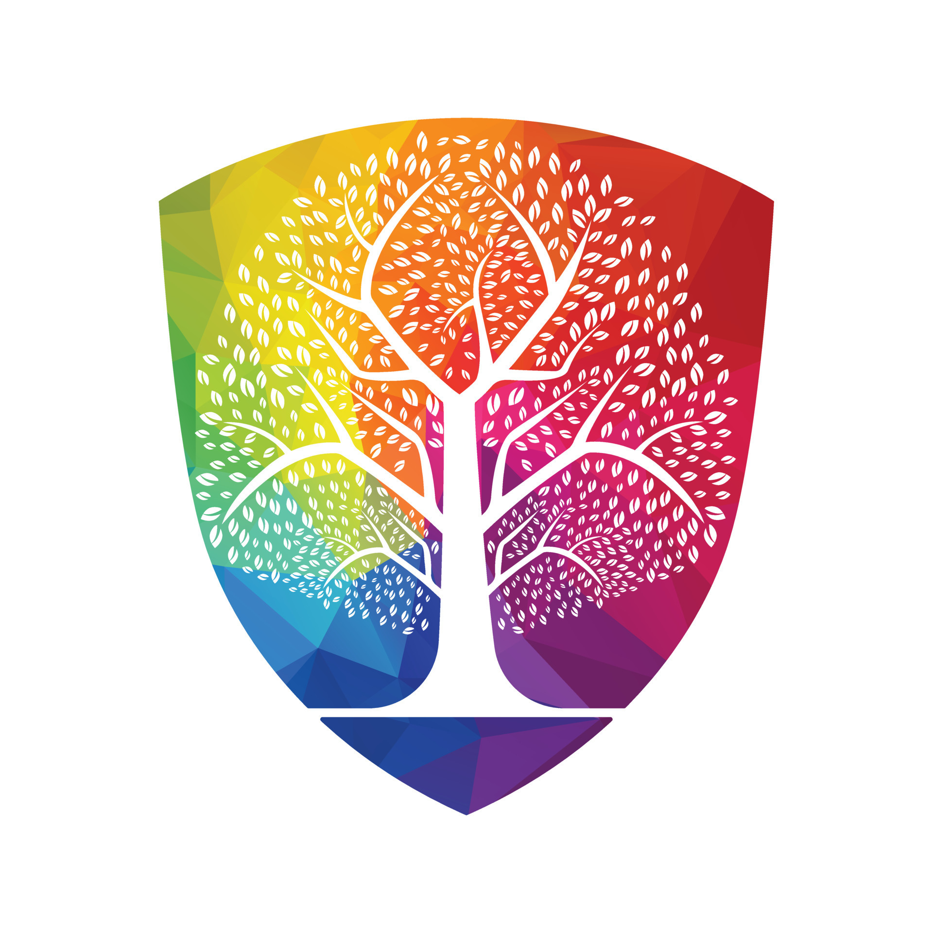 Heavy Green Tree Vector Template Design. Tree Vector Design. 11516497 ...