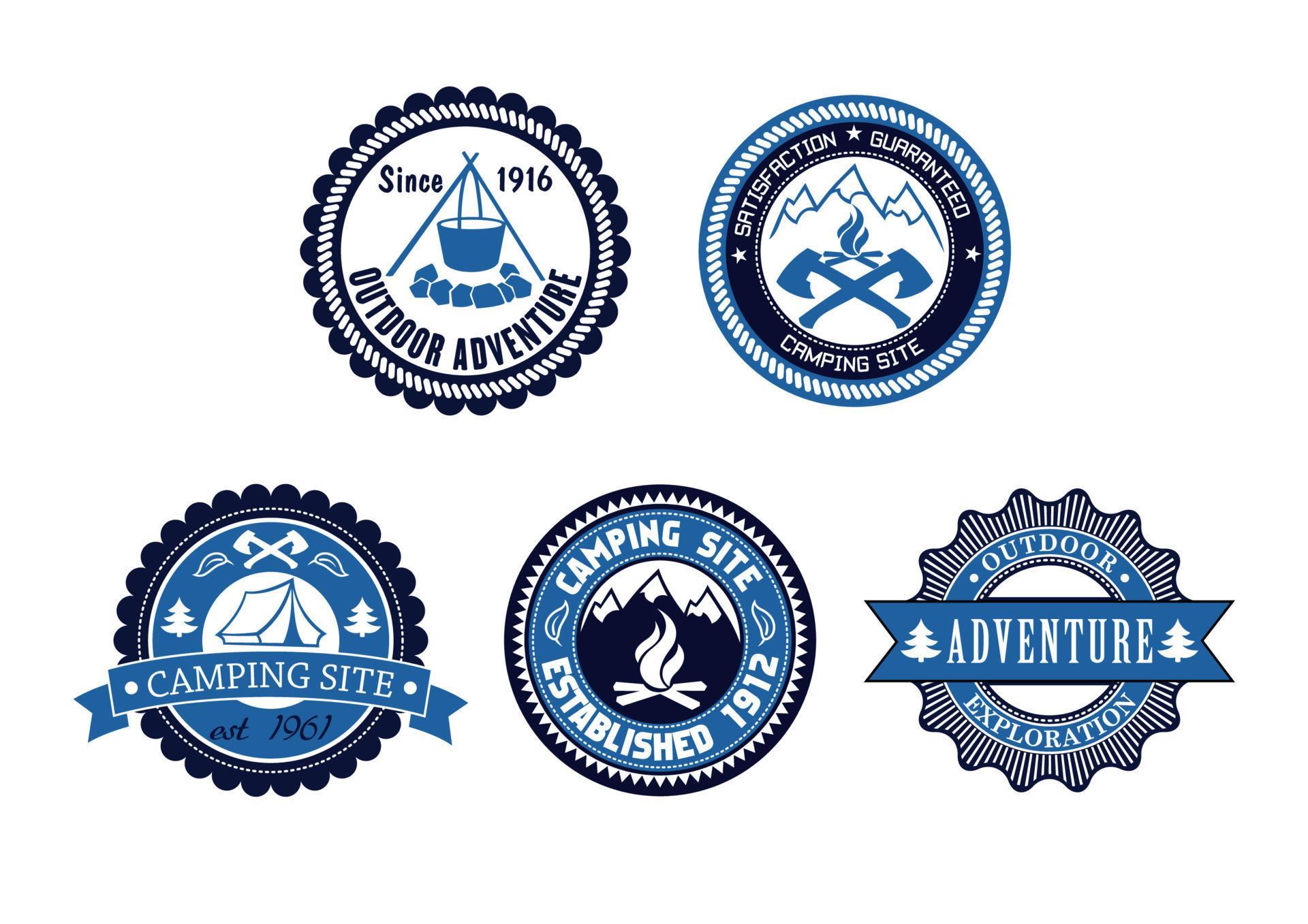 Set Of Outdoor Adventure And Camping Emblems 11520311 Vector Art At set-of-outdoor-adventure-and-camping-emblems-11520311-vector-art-at
