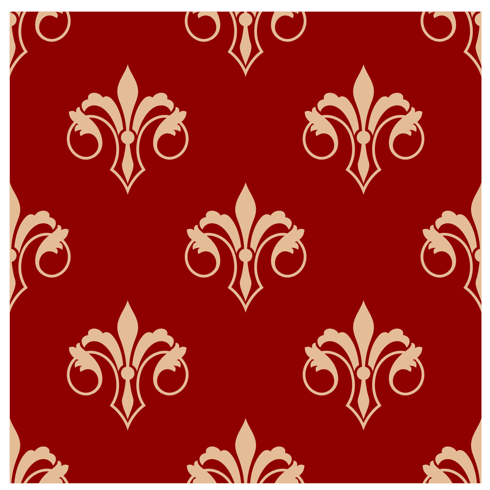 Seamless Floral Fleur De Lis Pattern 11520890 Vector Art At Vecteezy