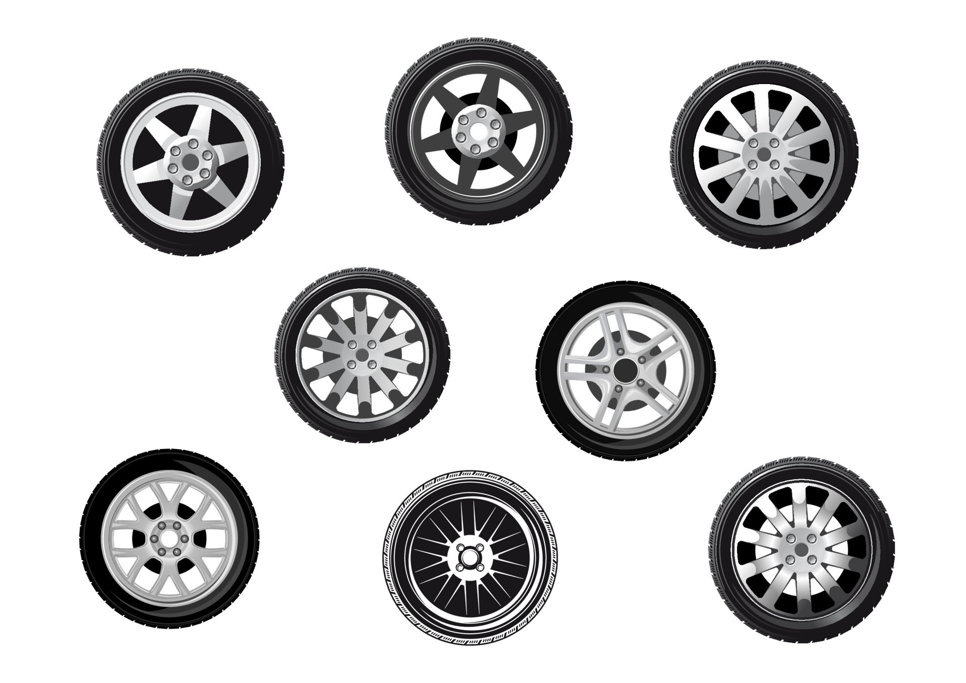 Car Tyres Set 11521257 Vector Art At Vecteezy car-tyres-set-11521257-vector-art-at-vecteezy