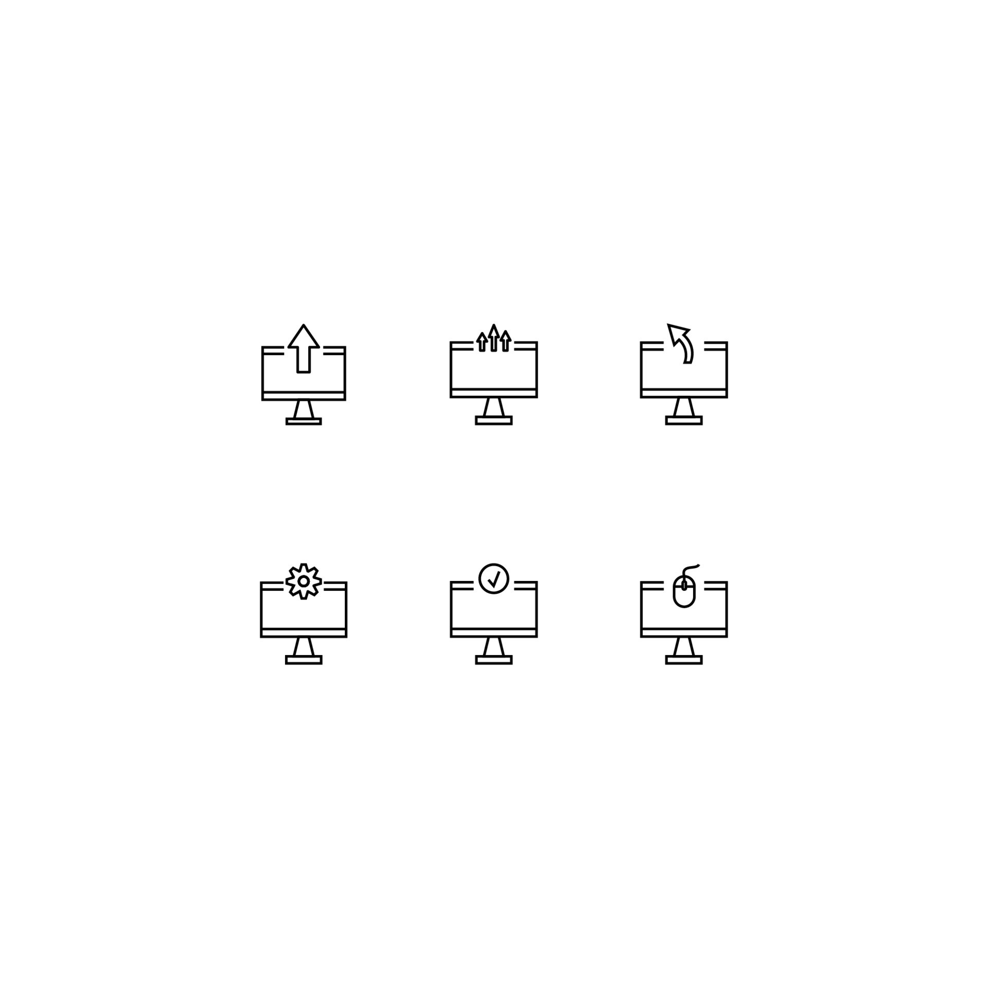 Line Icon Collection Of Vector Signs And Monochrome Symbols Drawn With