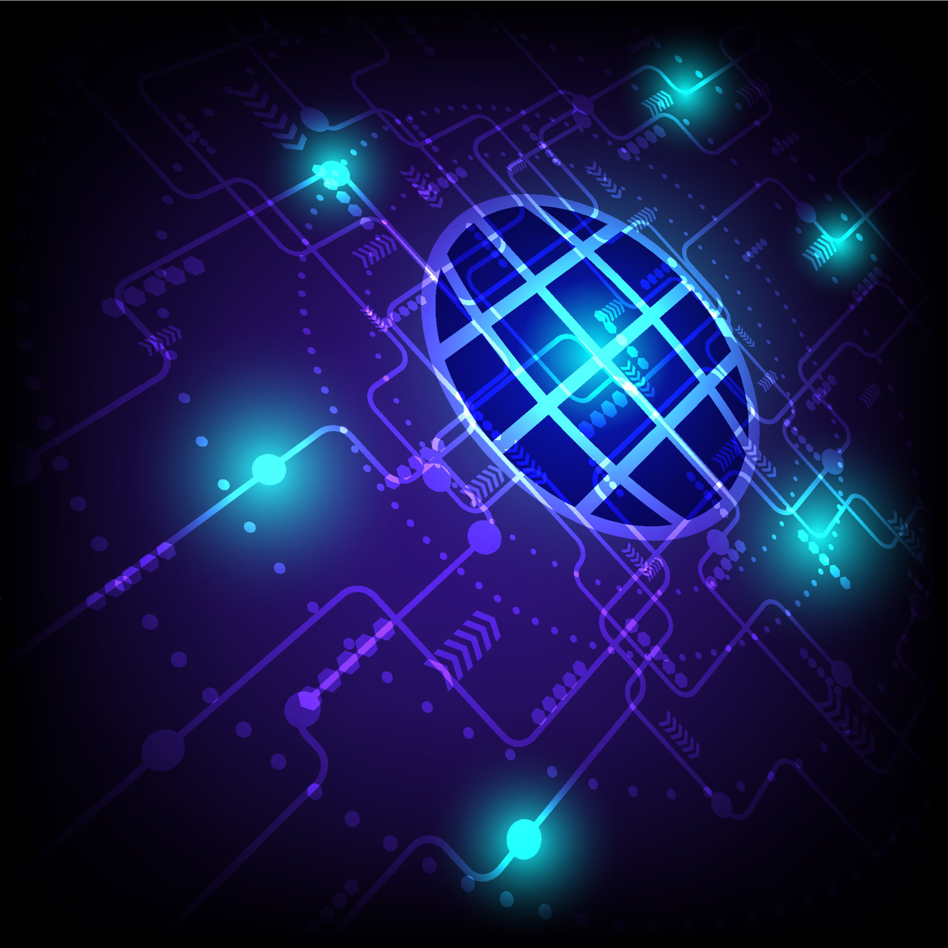 Abstract Lines And Dots Connect Background Technology Connection Digital Data And Big Data