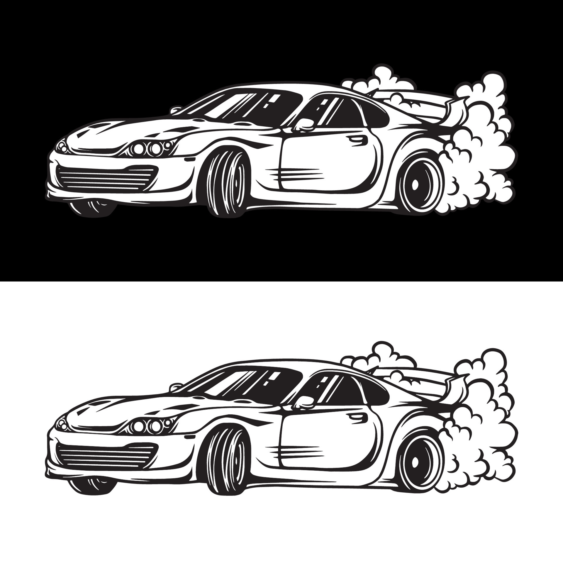 Drift Car Vector 11537354 Vector Art At Vecteezy