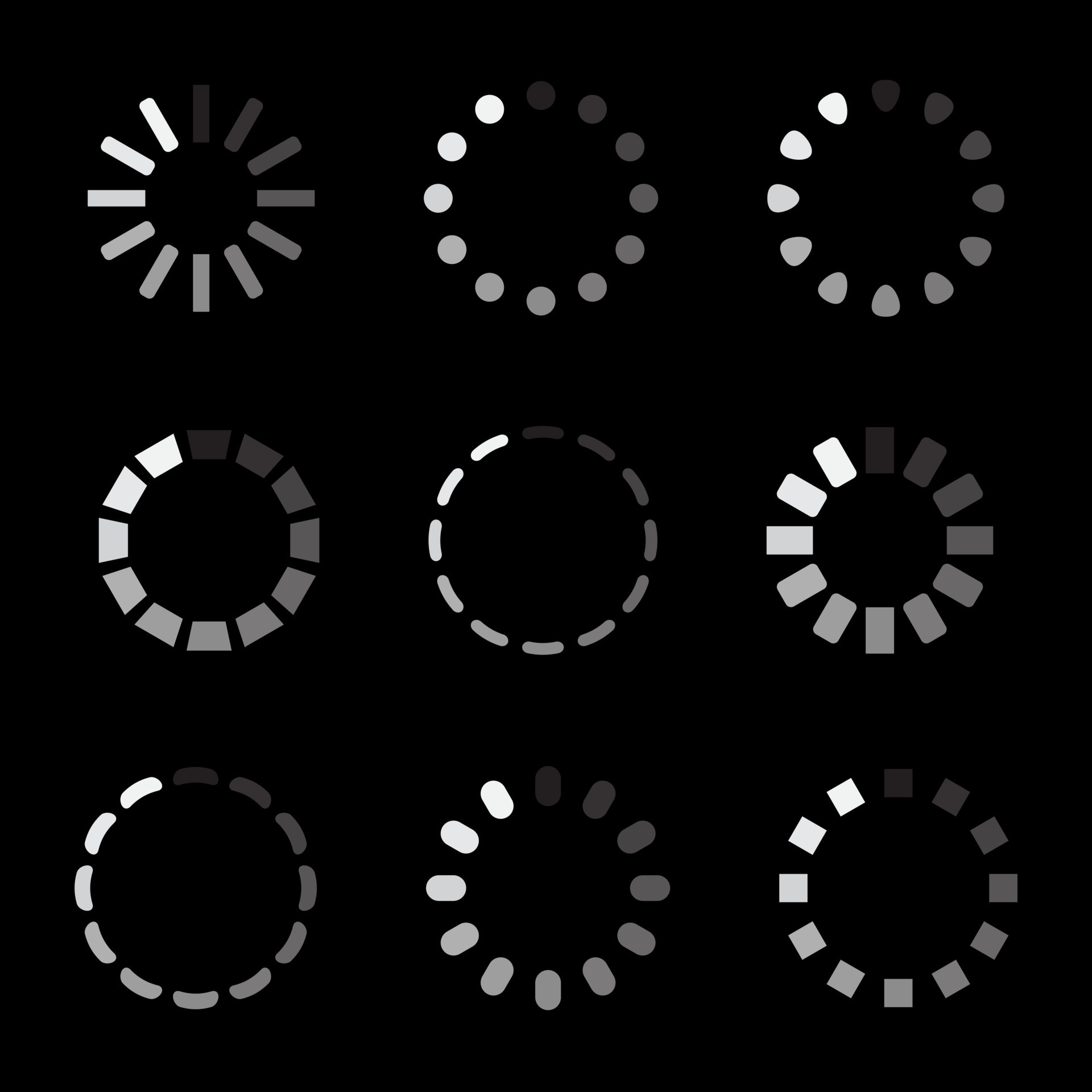 Loading Icon Set. Loader, Loading, Progress, Wait Icon 11537575 Vector ... Loading Icon Set. Loader, Loading, Progress, Wait Icon 11537575 Vector ...