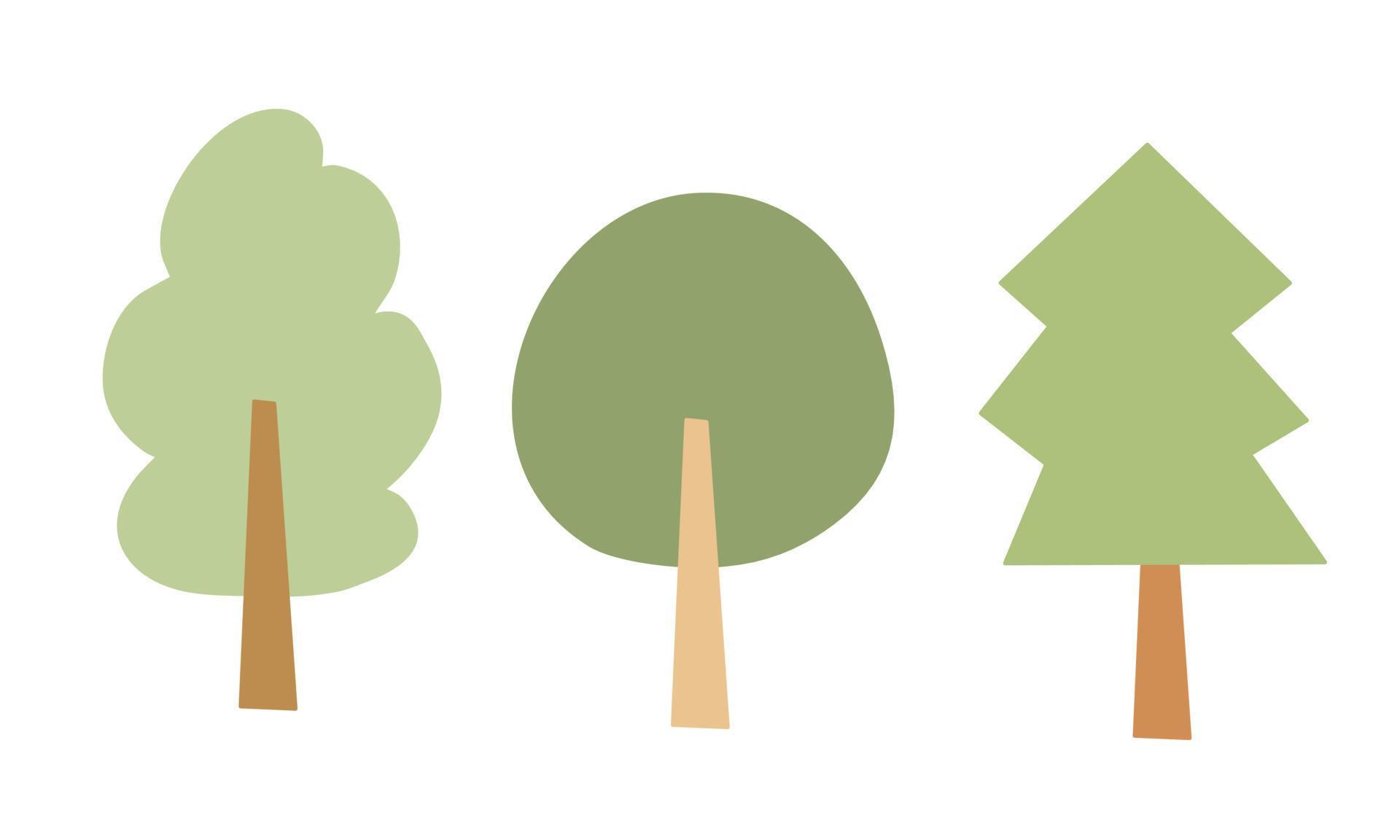 Tree collection design 11537626 Vector Art at Vecteezy