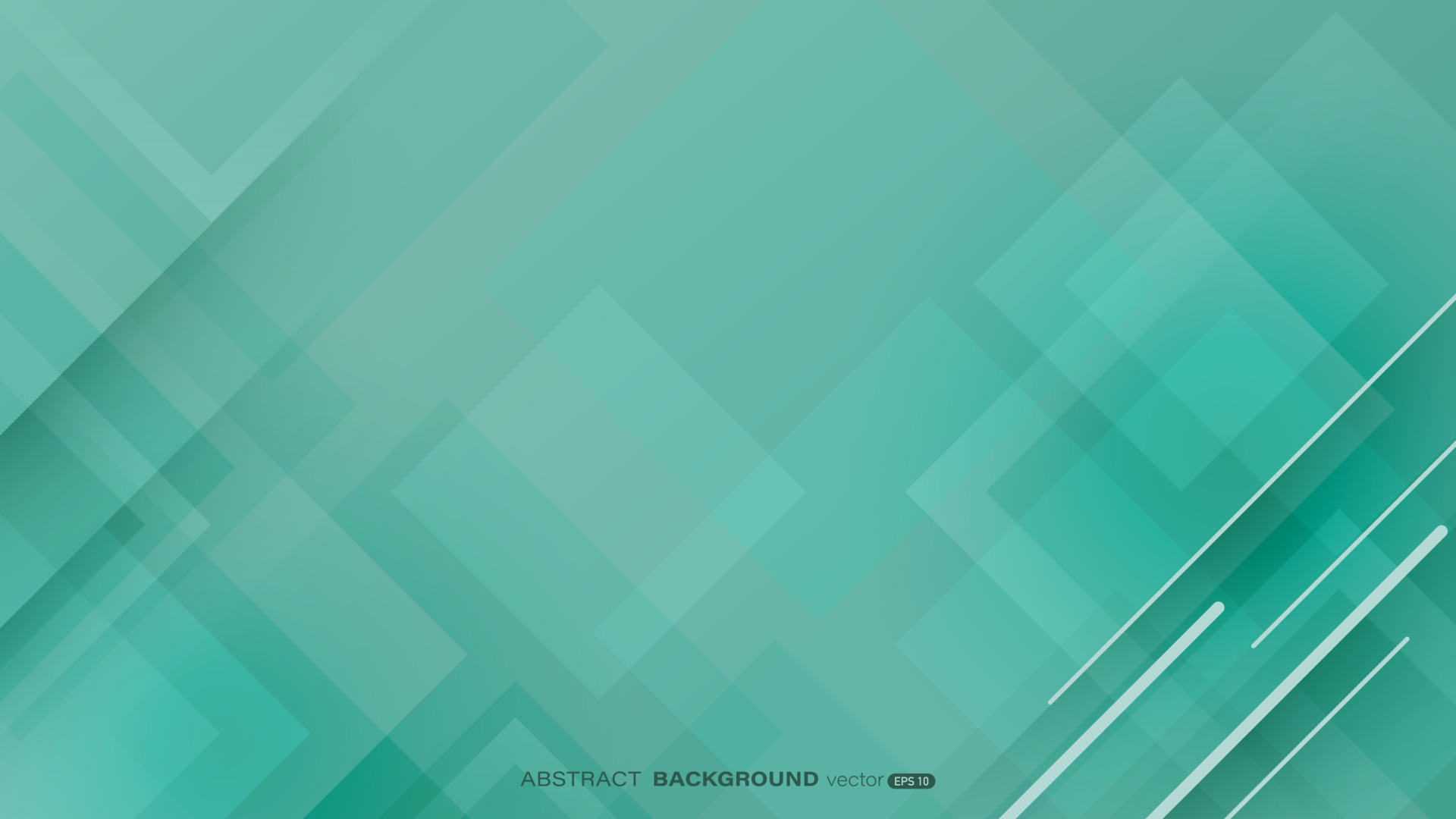 Geometric Green Abstract Background Composition Of Square Shapes Overlap 11543907 Vector Art At