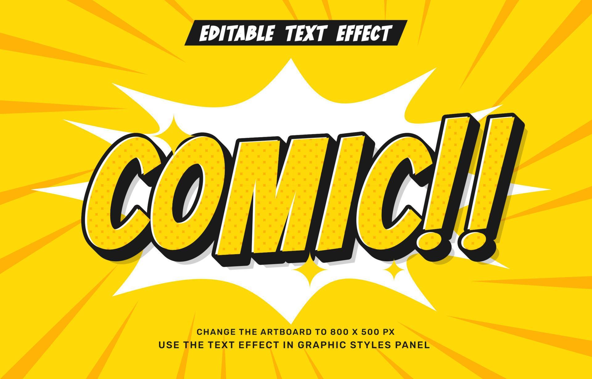 comic text effect 11545743 Vector Art at Vecteezy