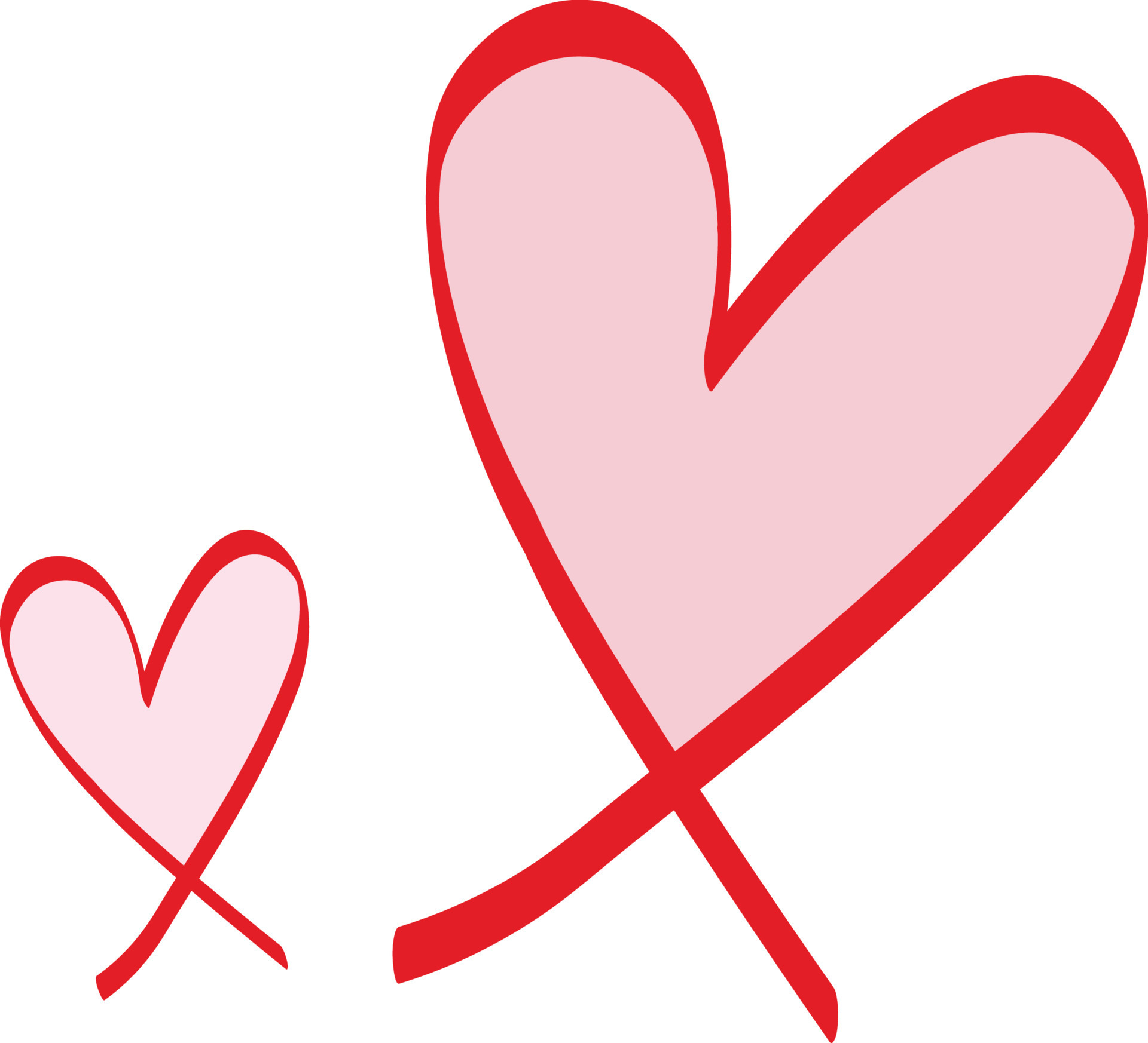 Vintage Valentine Hearts Clip Art