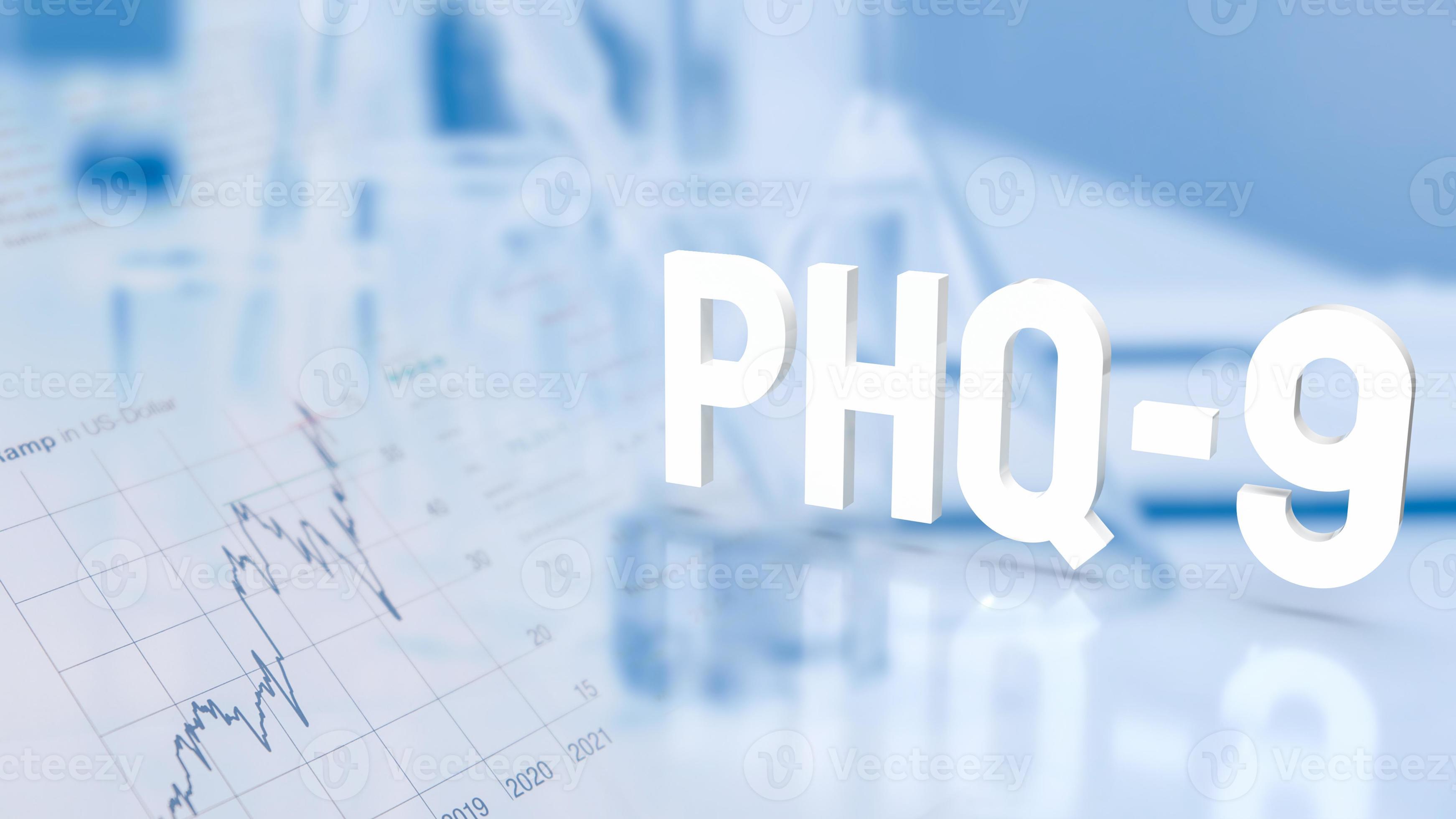 el phq 9 o el cuestionario de salud del paciente 9 para el concepto médico o científico de ...