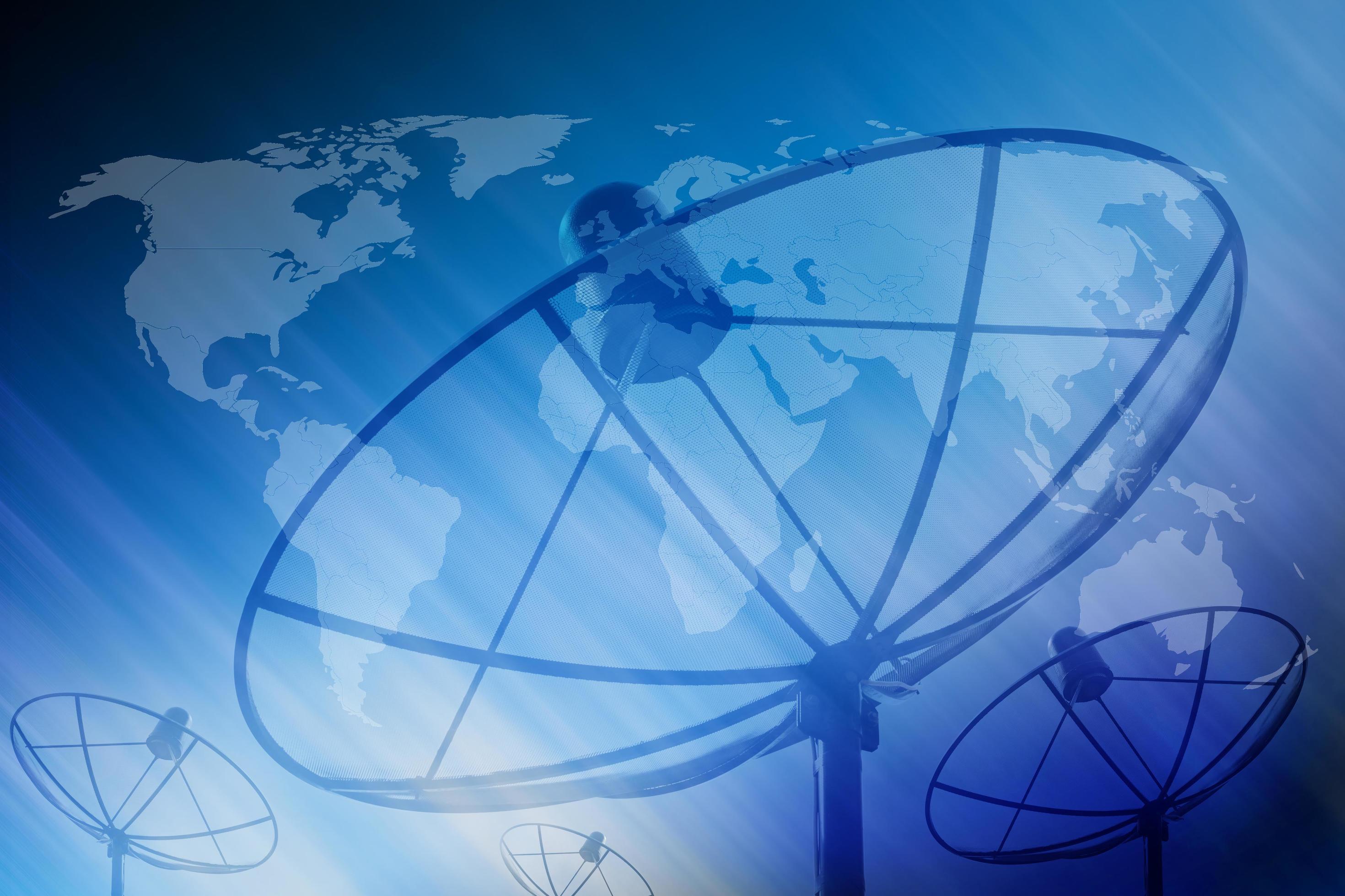 Satellite dish background 11557991 Stock Photo at Vecteezy