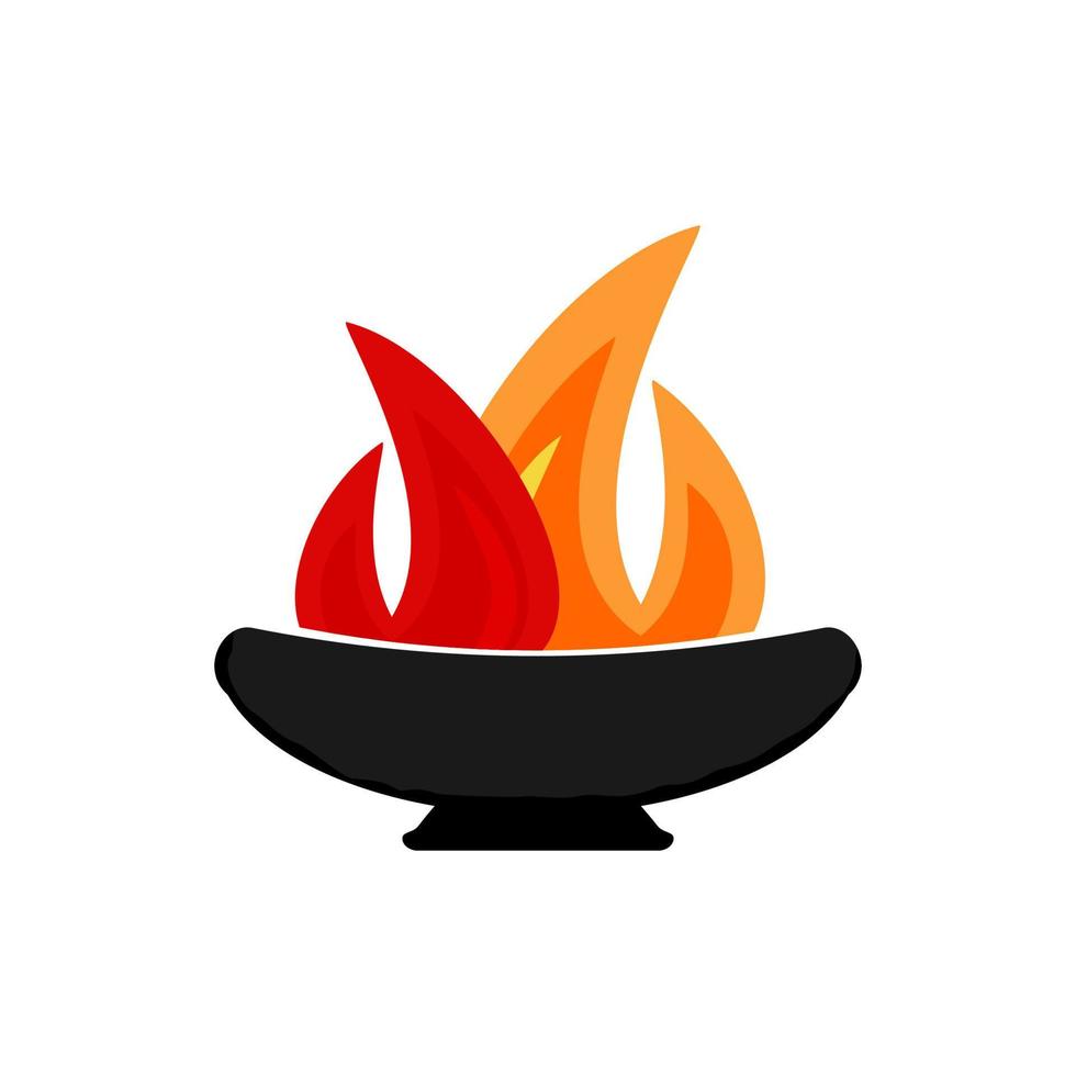 Torch design vector, flat style design. Also suitable as a logo ... Torch design vector, flat style design. Also suitable as a logo ...