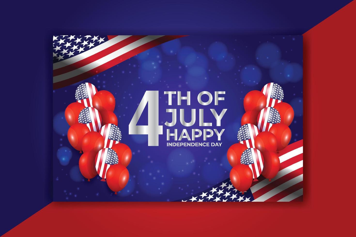 4th Of July Happy Independence Day Background Design 11559283 Vector