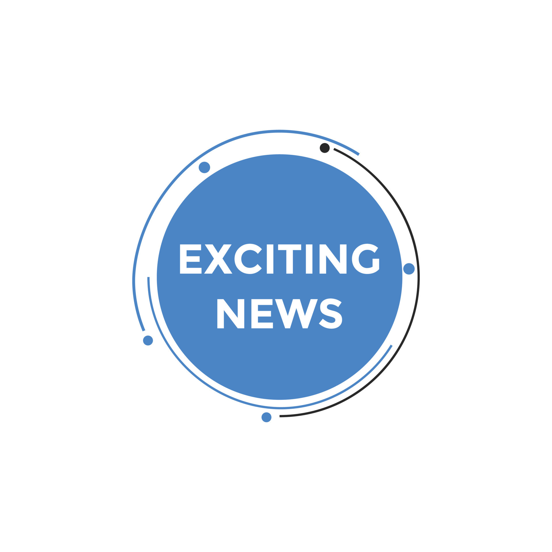 Exciting news button. Exciting news sign speech bubble. Web banner ... Exciting news button. Exciting news sign speech bubble. Web banner ...