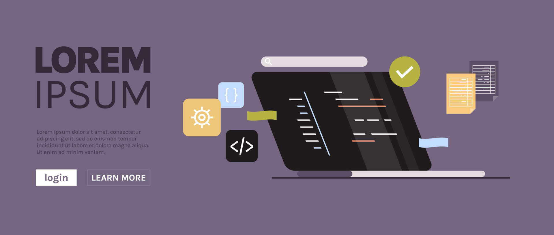 Developing new software on laptop and freelance developer programming ...