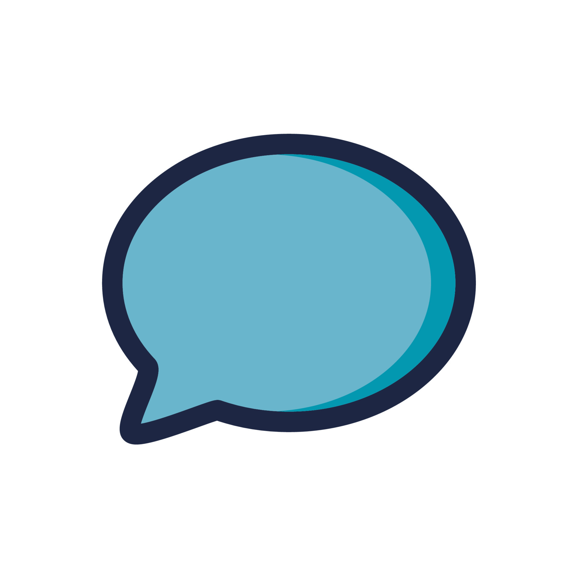 Colorful Bubble Speech Icon In Trendy Flat Style 11564878 Vector Art At
